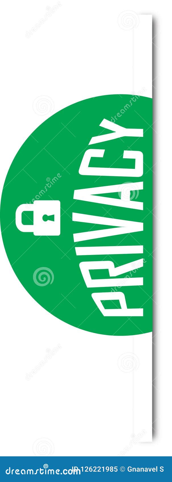 Circle Designing Element Color Privacy and Web Button Stock ...