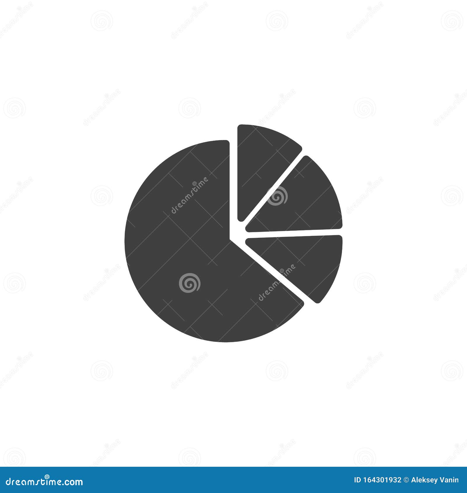 Circle Diagram Chart Vector Icon Stock Vector - Illustration of ...
