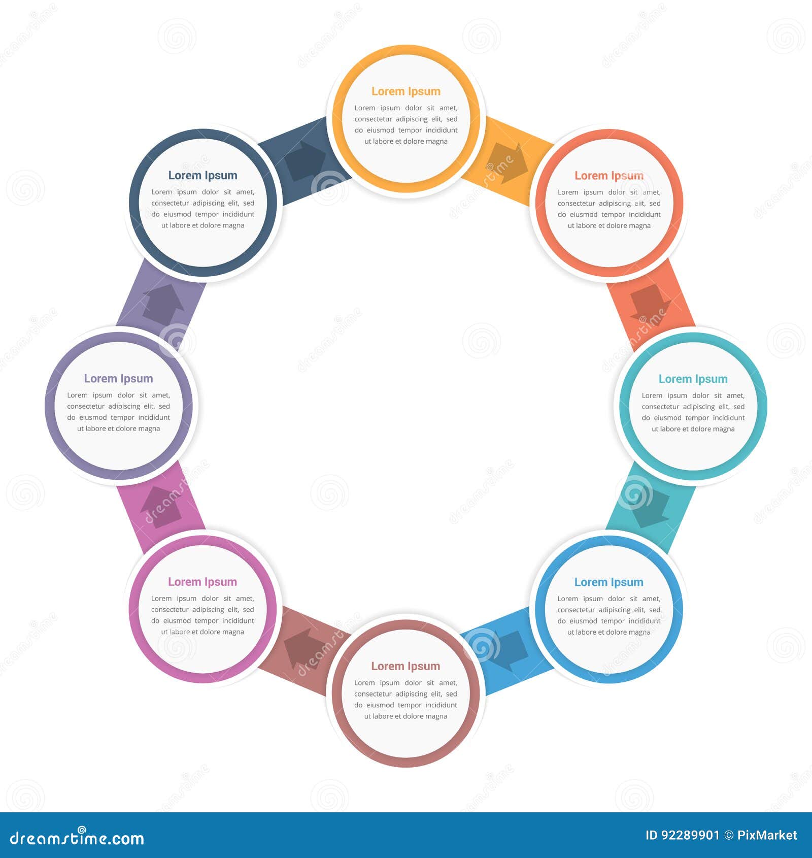 Circle Diagram with Eight Steps Stock Vector - Illustration of ... Circle Diagram with Eight Steps Stock Vector - Illustration of ...