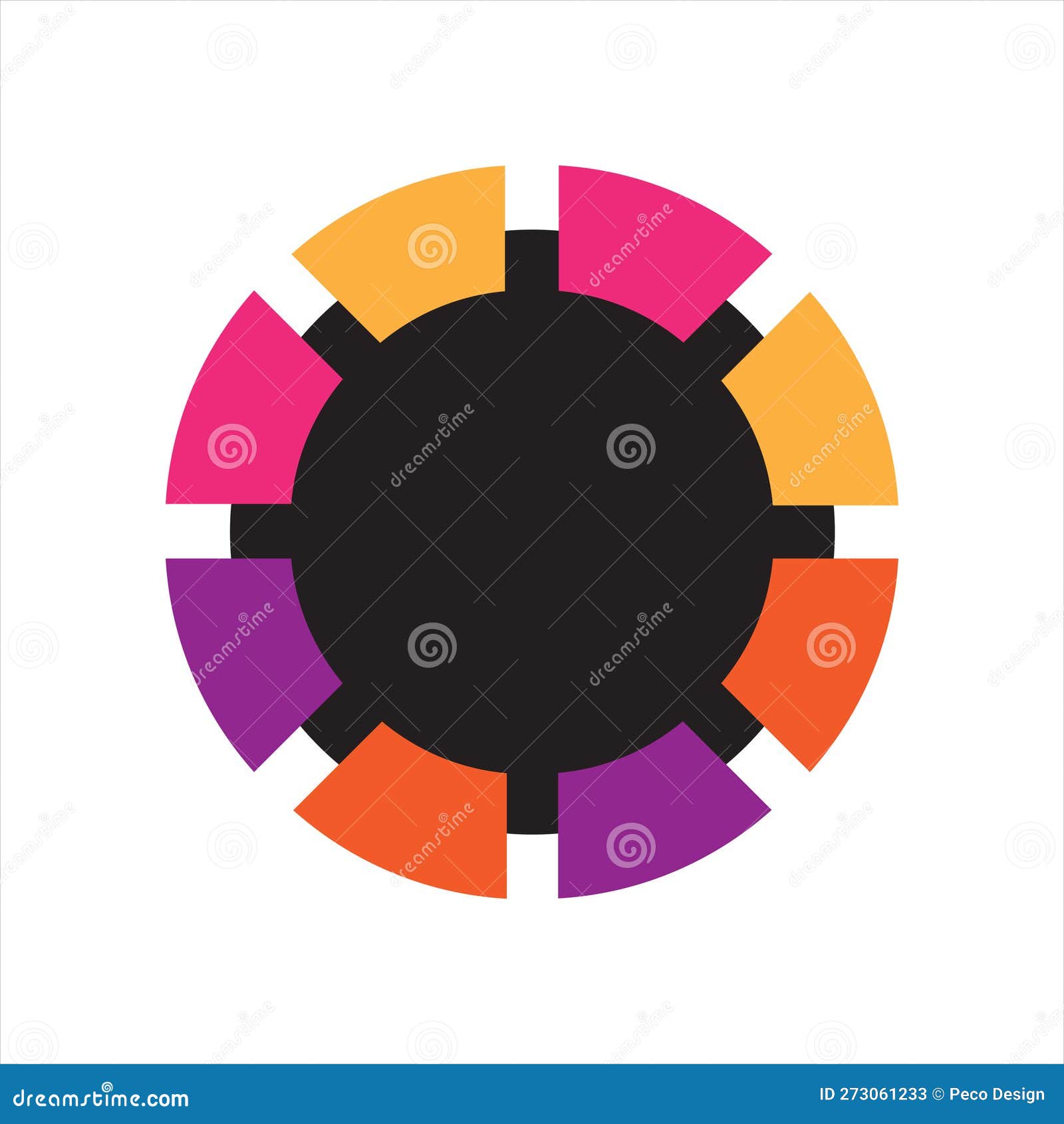 Infographic Circle Chart stock vector. Illustration of vector - 273061233