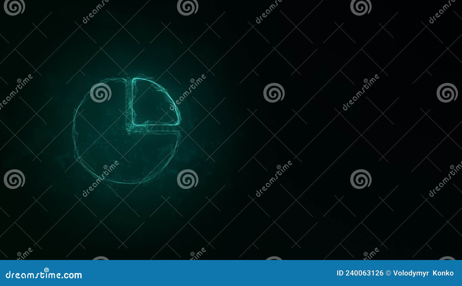 Circle Diagram Icon with Plexus Effect. Connected Lines with Dots ...