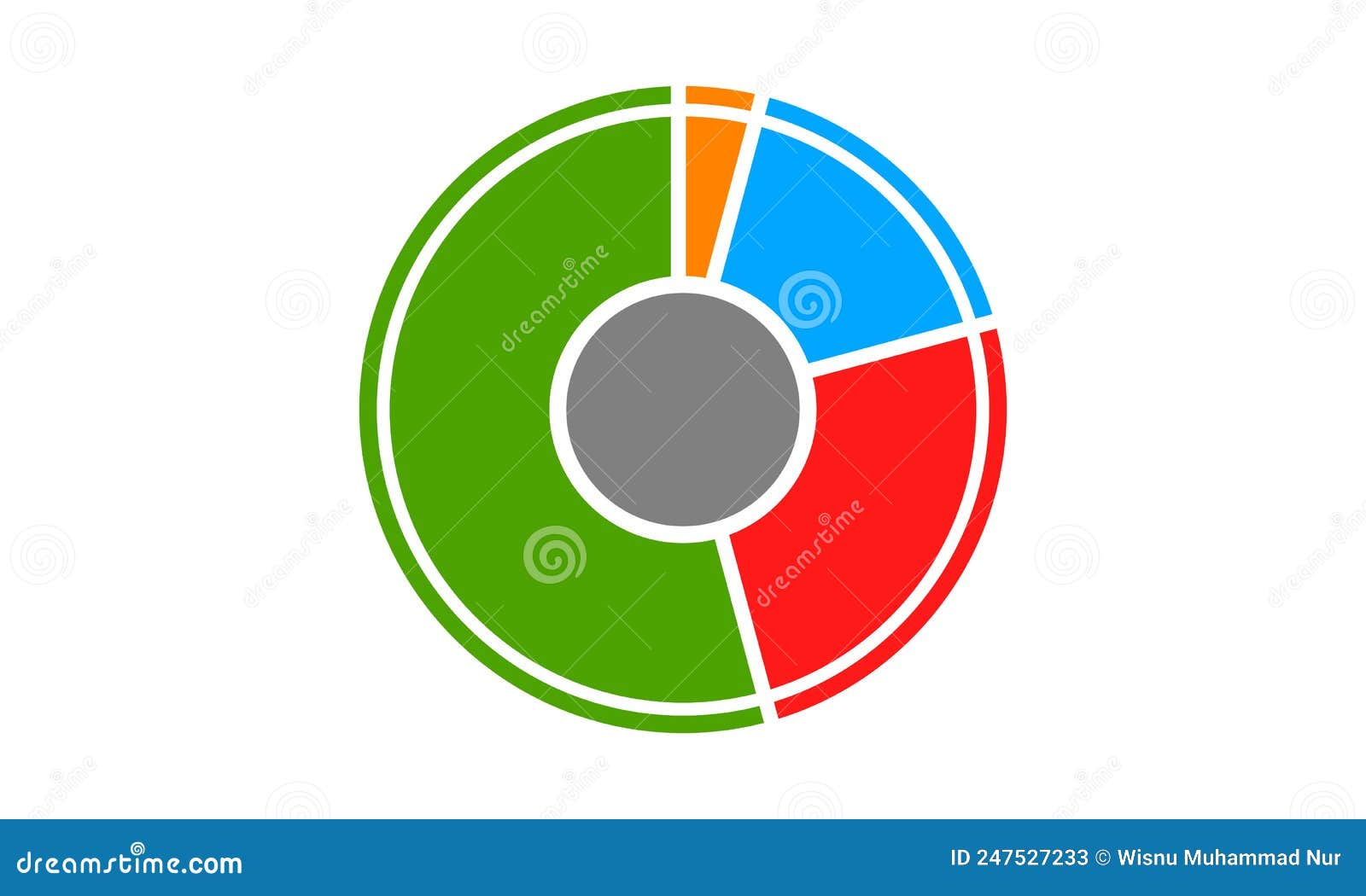Circle Diagram Partition Vector Design Stock Vector - Illustration of ...