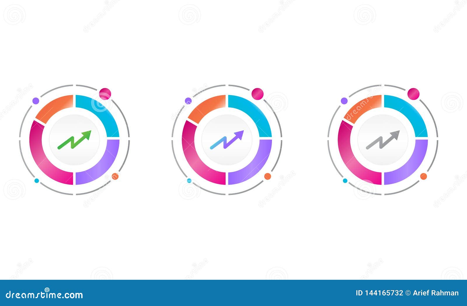 3D Progress Bar Graph Vector | CartoonDealer.com #22270417