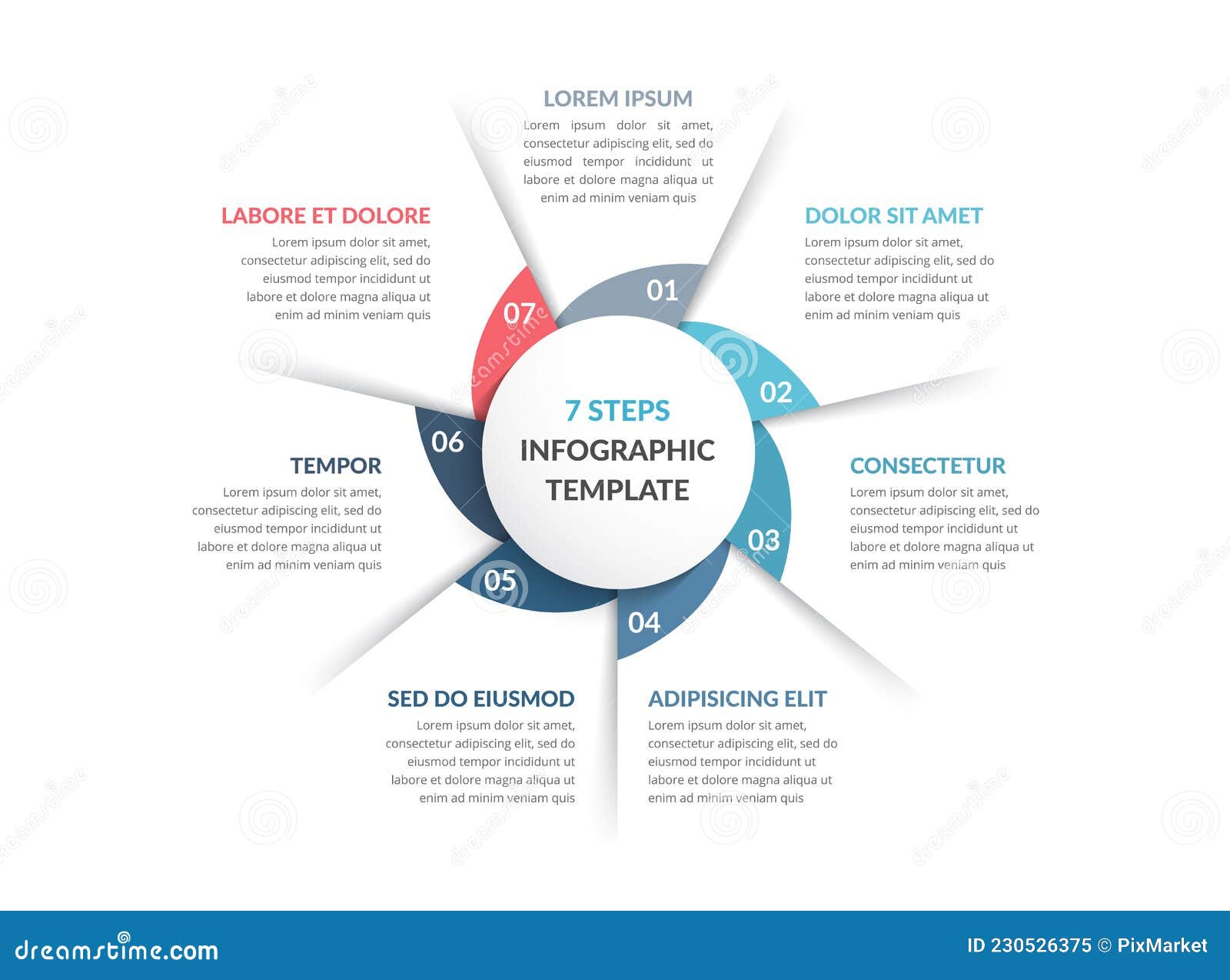 Diagram With Seven Circles Connected By Thin Lines. Template For Cycle ...