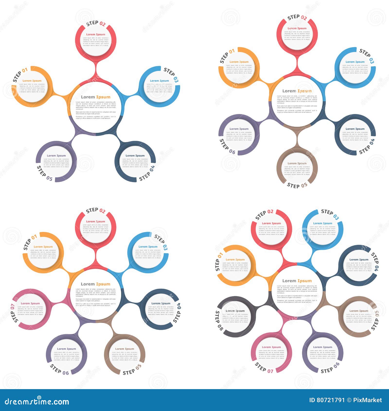 Circle Diagrams Set stock vector. Illustration of circle - 80721791 Circle Diagrams Set stock vector. Illustration of circle - 80721791