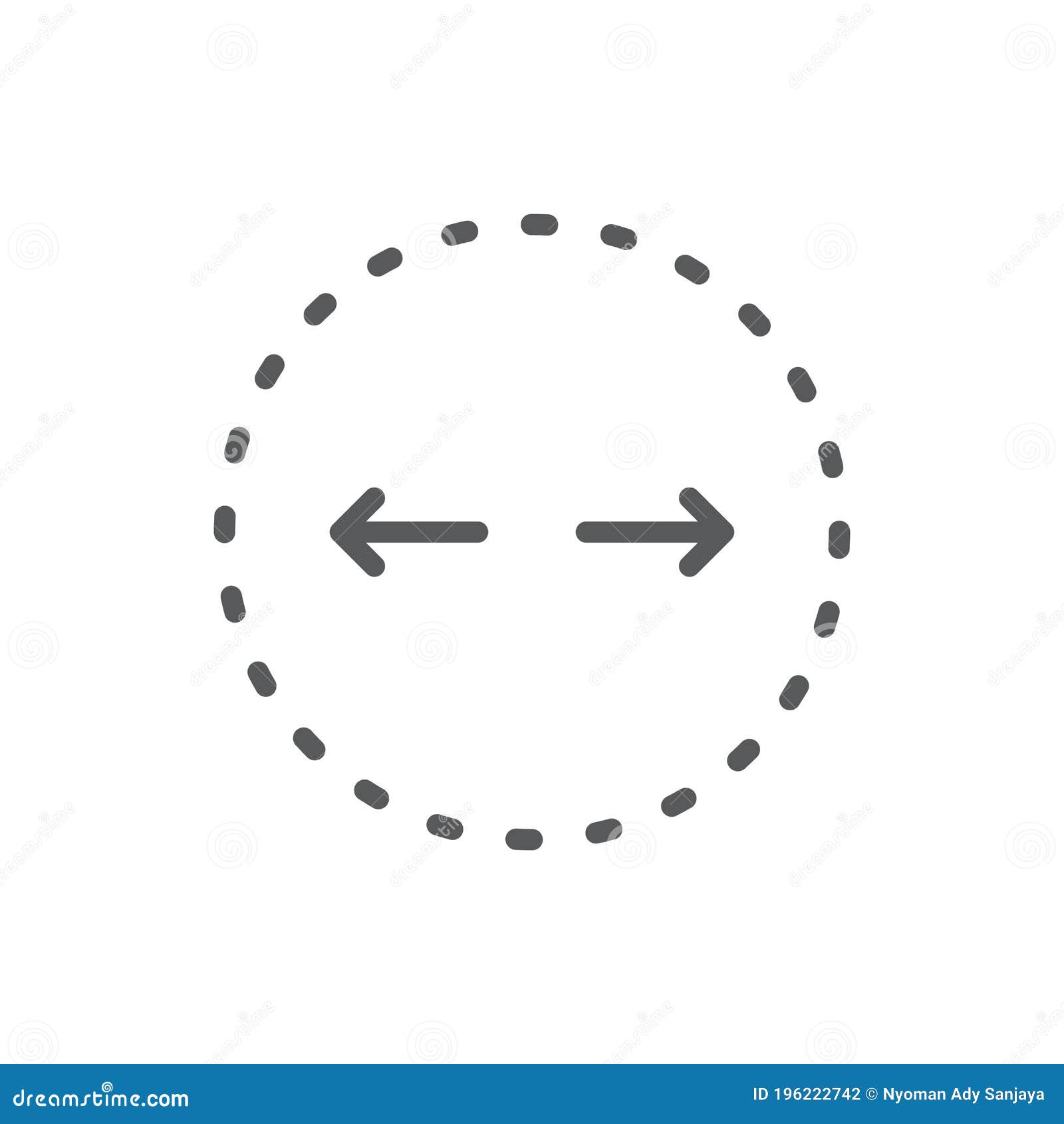 Diameter Symbol Icon Of 3 Types Color, Black And White, Outline ...