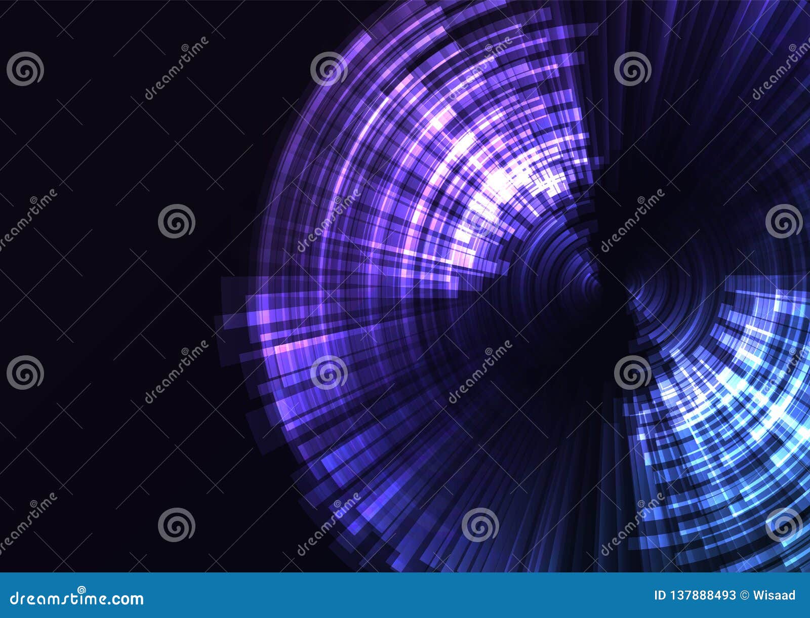 Circle Digital Abstract Layer Background Stock Vector - Illustration of ...
