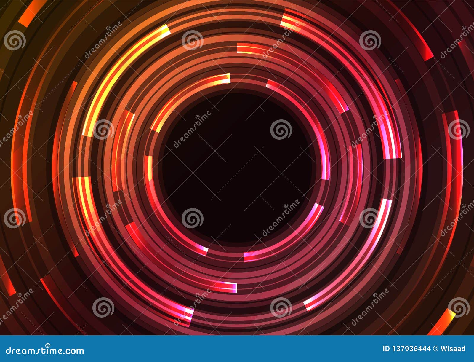 Circle Digital Abstract Layer Background Stock Vector - Illustration of ...