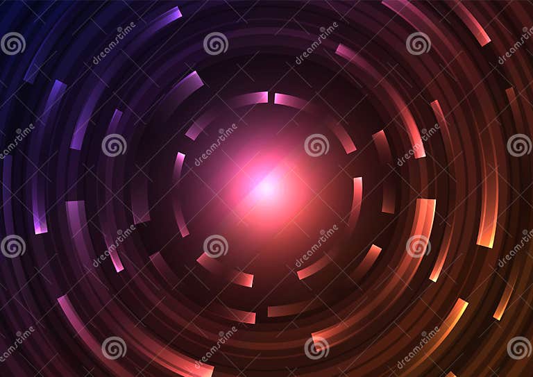 Circle Digital Abstract Layer Background Stock Vector - Illustration of ...