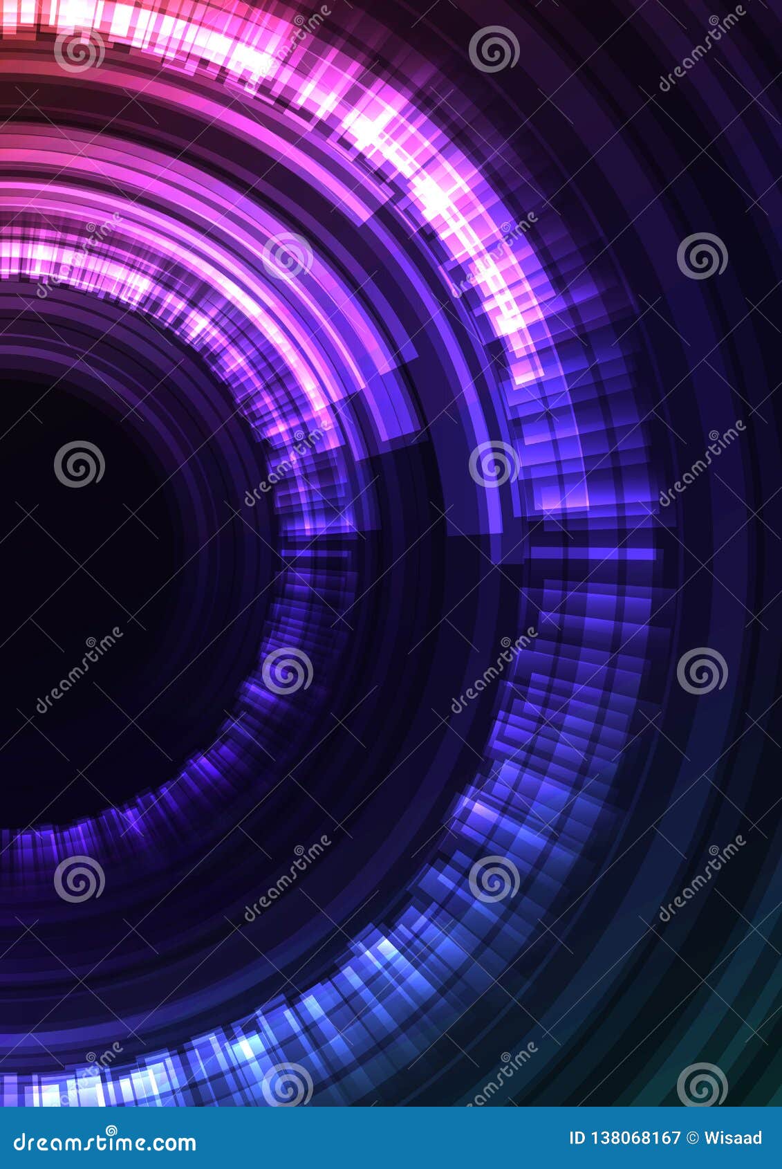 Circle Digital Abstract Layer Background Stock Vector - Illustration of ...