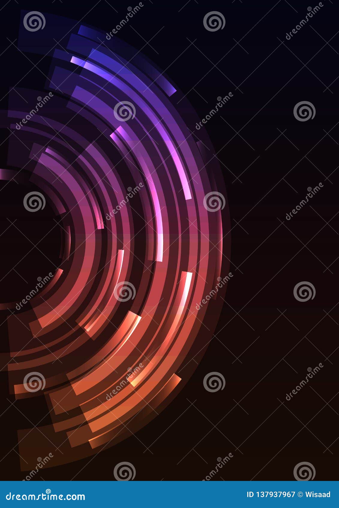 Circle Digital Abstract Layer Background Stock Vector - Illustration of ...