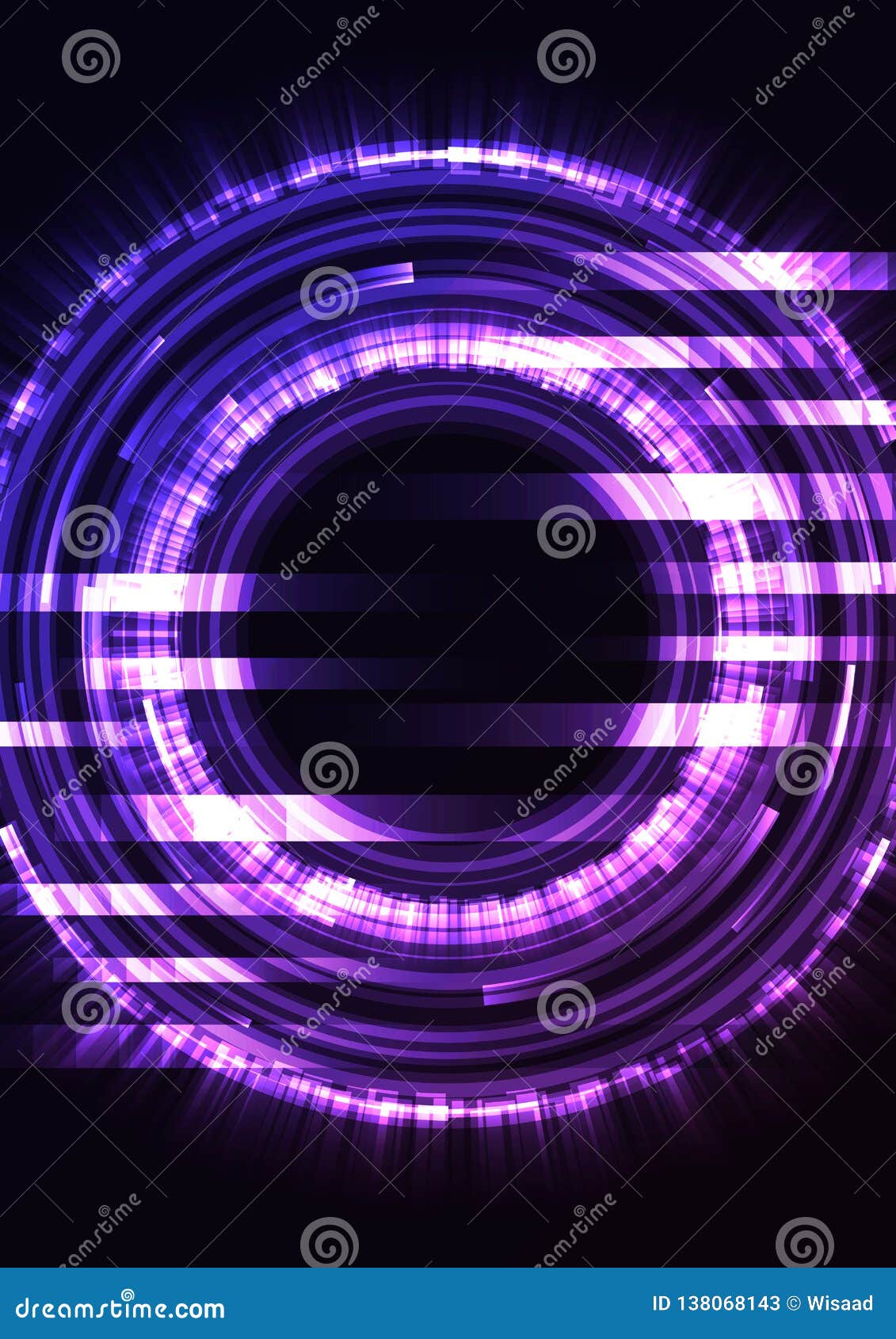 Circle Digital Abstract Layer Background Stock Vector - Illustration of ...