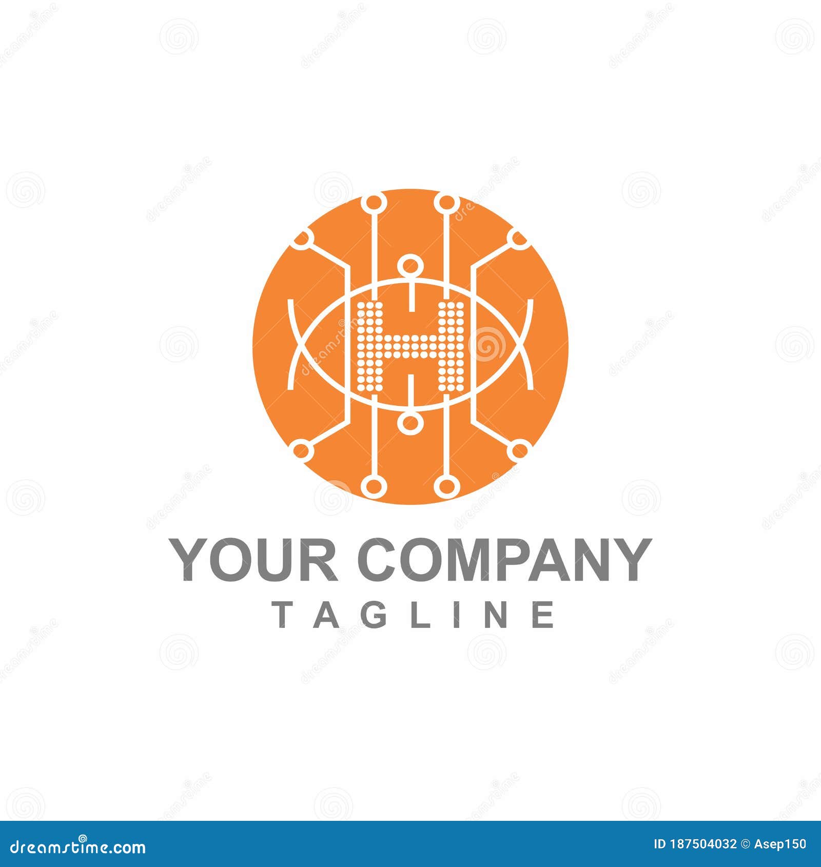 Circle Digital Line Network Logo and Icon Stock Vector - Illustration ...