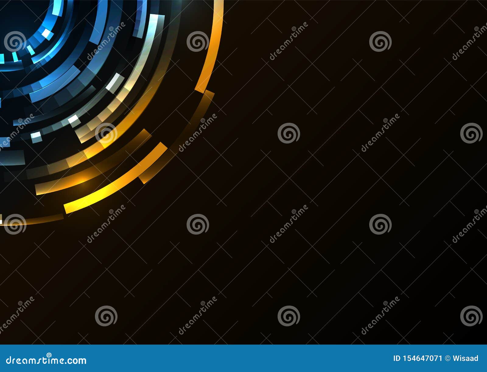 Circle Digital Pixel Abstract Background Stock Vector - Illustration of ...