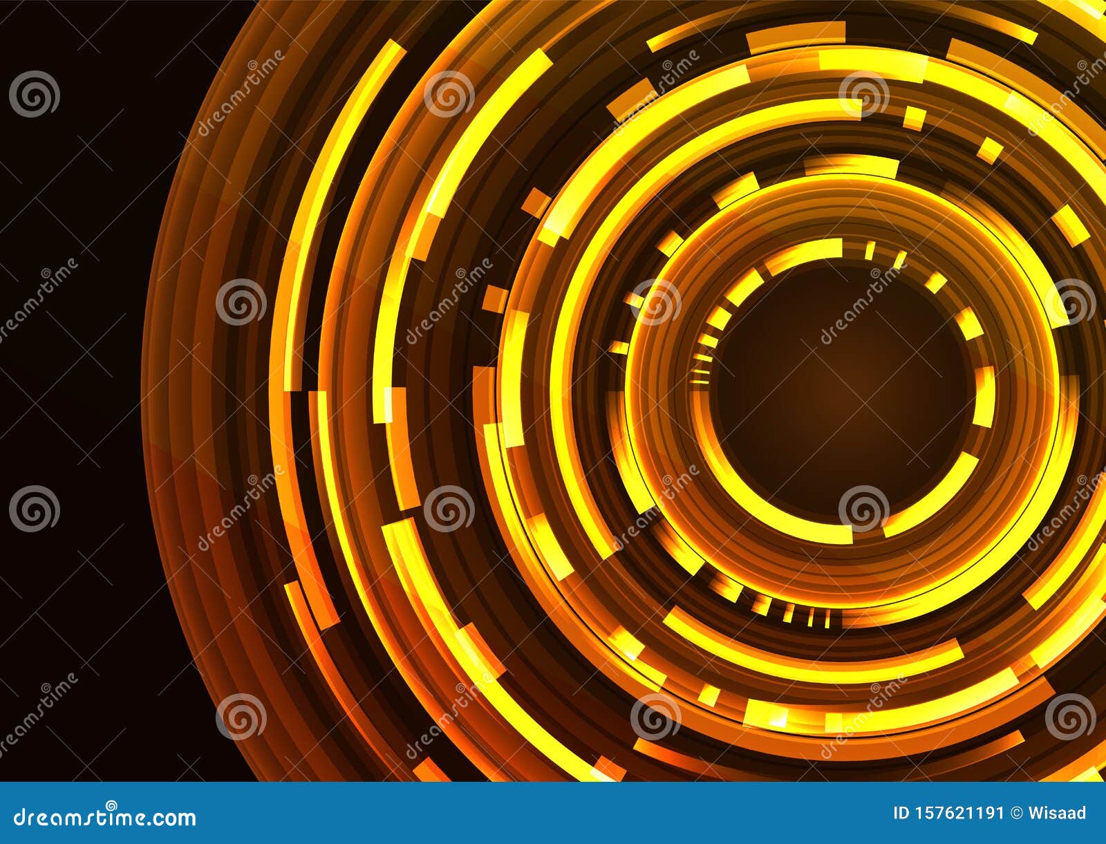 Circle Digital Pixel Abstract Background Stock Vector - Illustration of ...