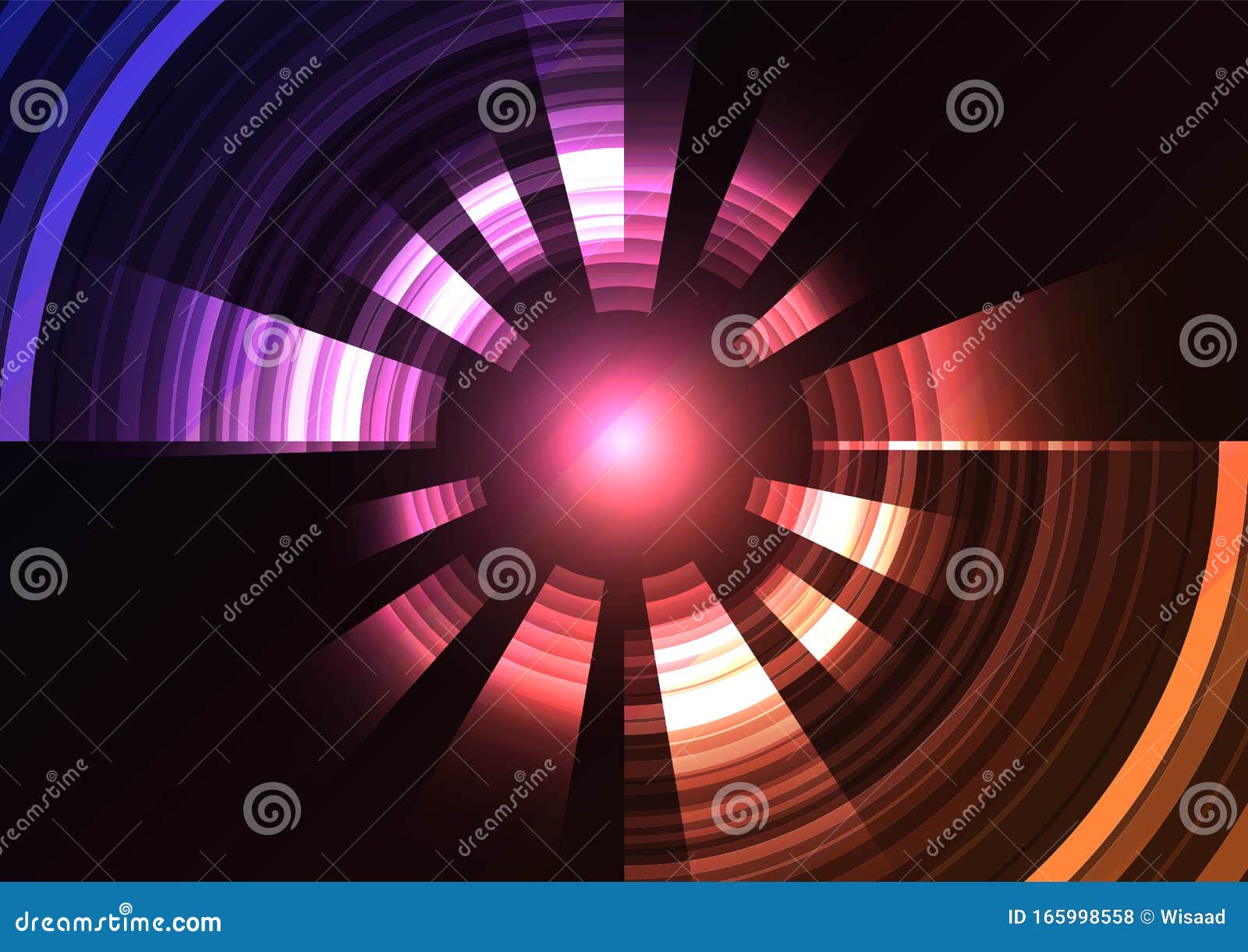 Circle Digital Pixel Abstract Background Stock Vector - Illustration of ...