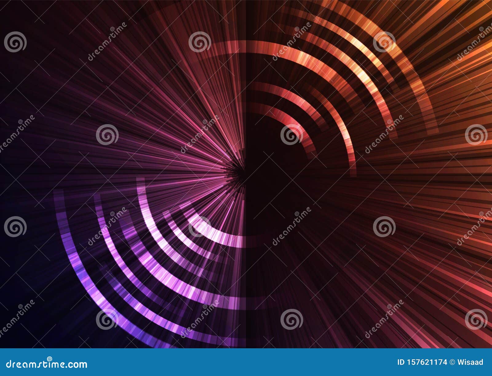 Circle Digital Pixel Abstract Background Stock Vector - Illustration of ...