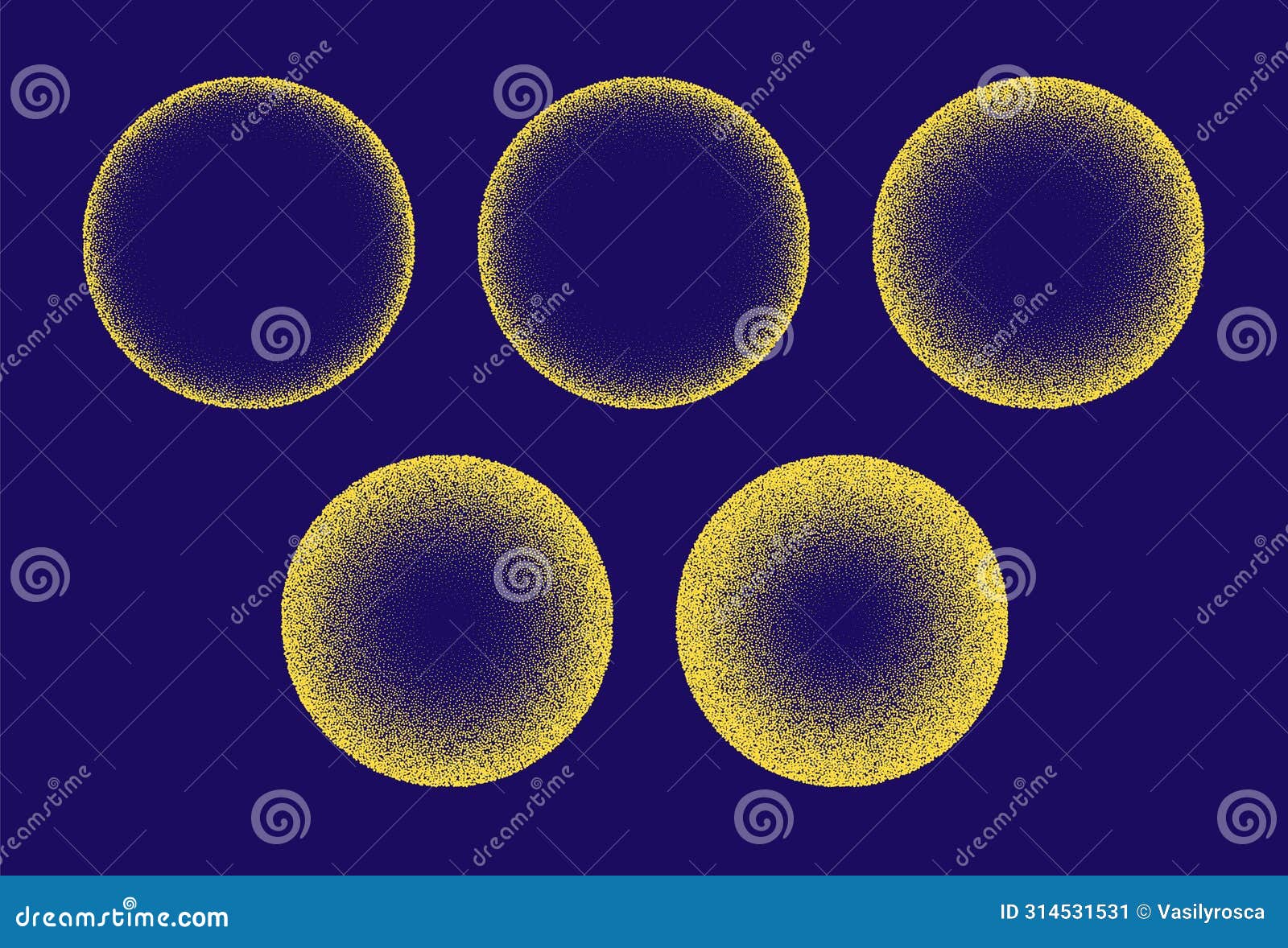 Circle Dot Vector Pattern Background Digital Explosion. Dot Spray ...