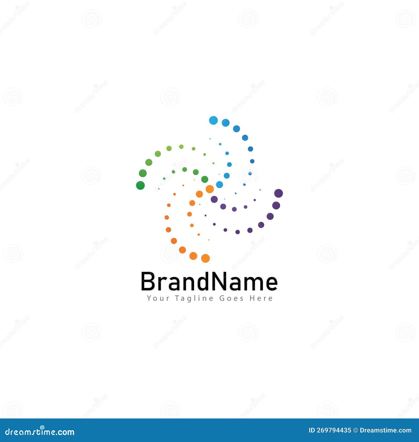 Circle Dots Creative Cool Logo Icon Design. Stock Vector - Illustration ...