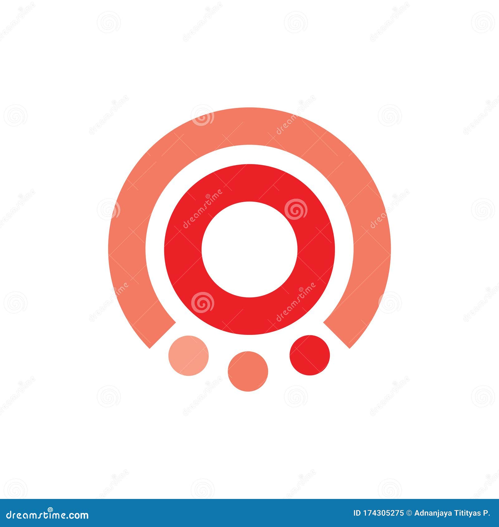 Circle Dots Gradient Process Symbol Vector Stock Vector - Illustration ...