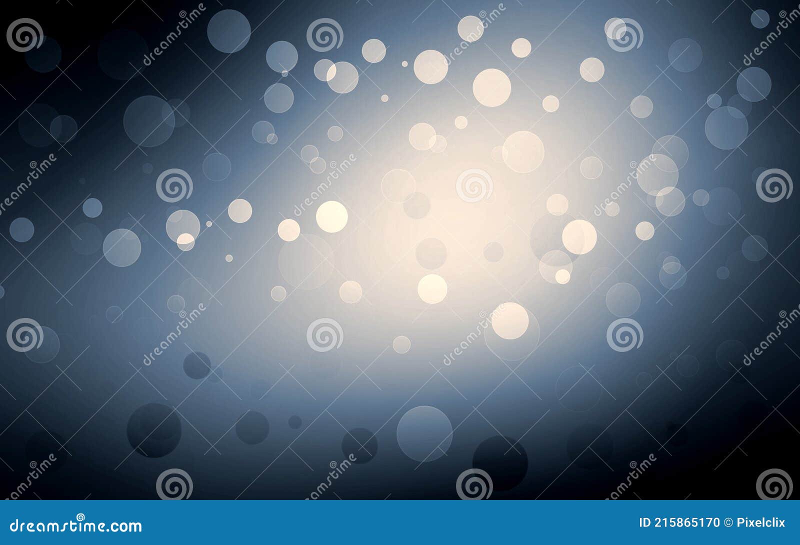 Circle Dots of Many Shapes Isolated on a Bright Spot Light Stock ...