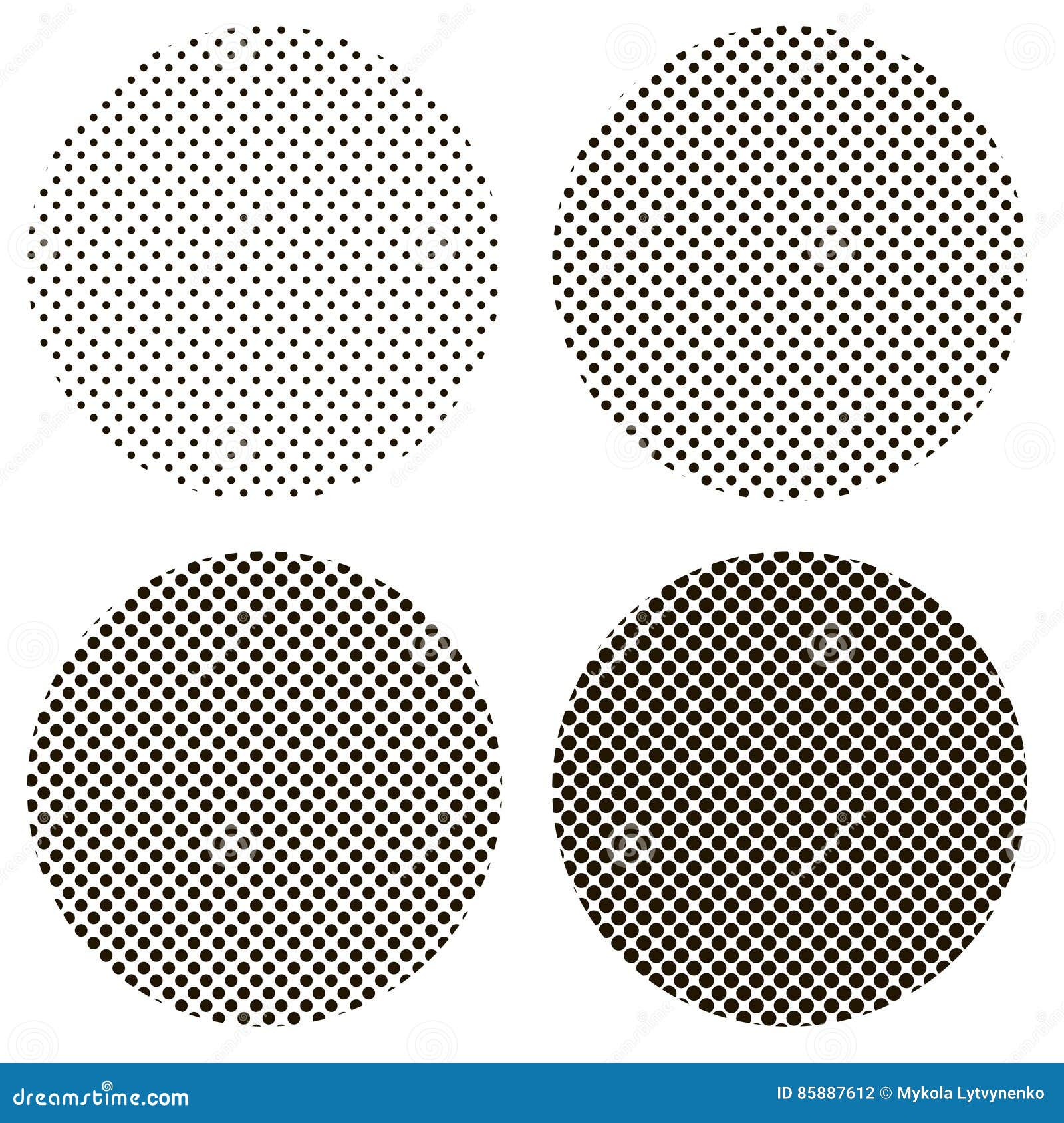 Circle Dots Pattern Pop Art Stock Vector - Illustration of design ...