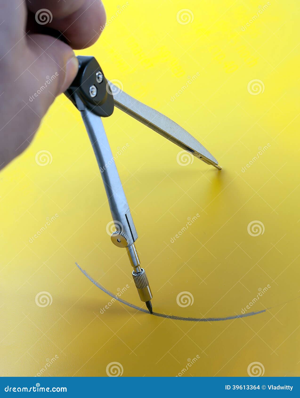 Circle draws compasses stock photo. Image of drafting - 39613364