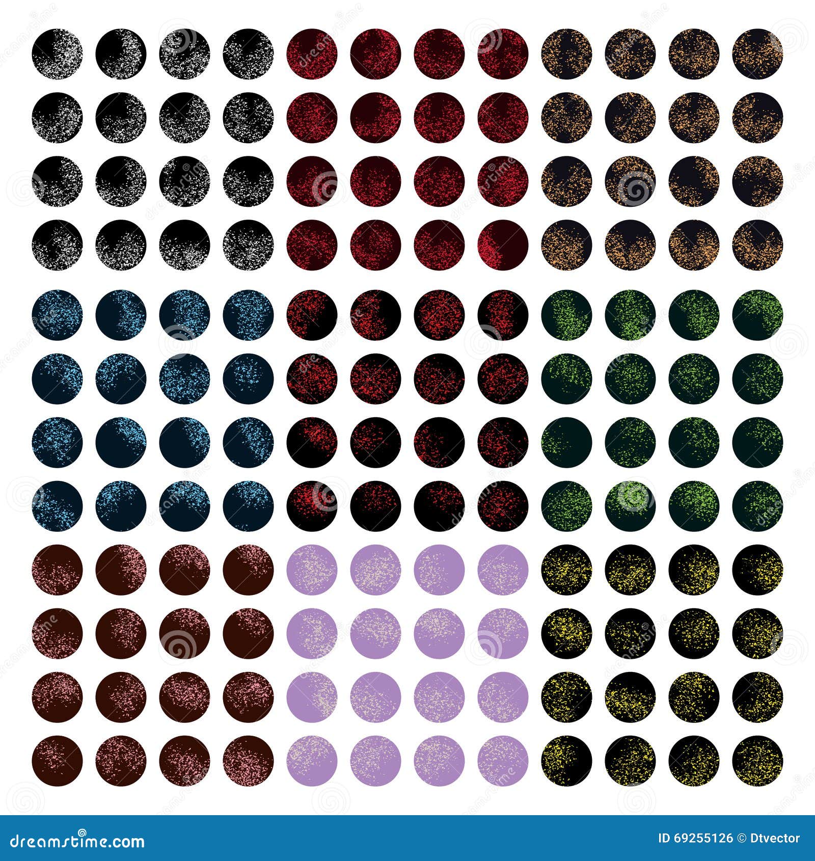 Circle dust color set stock vector. Illustration of catching - 69255126
