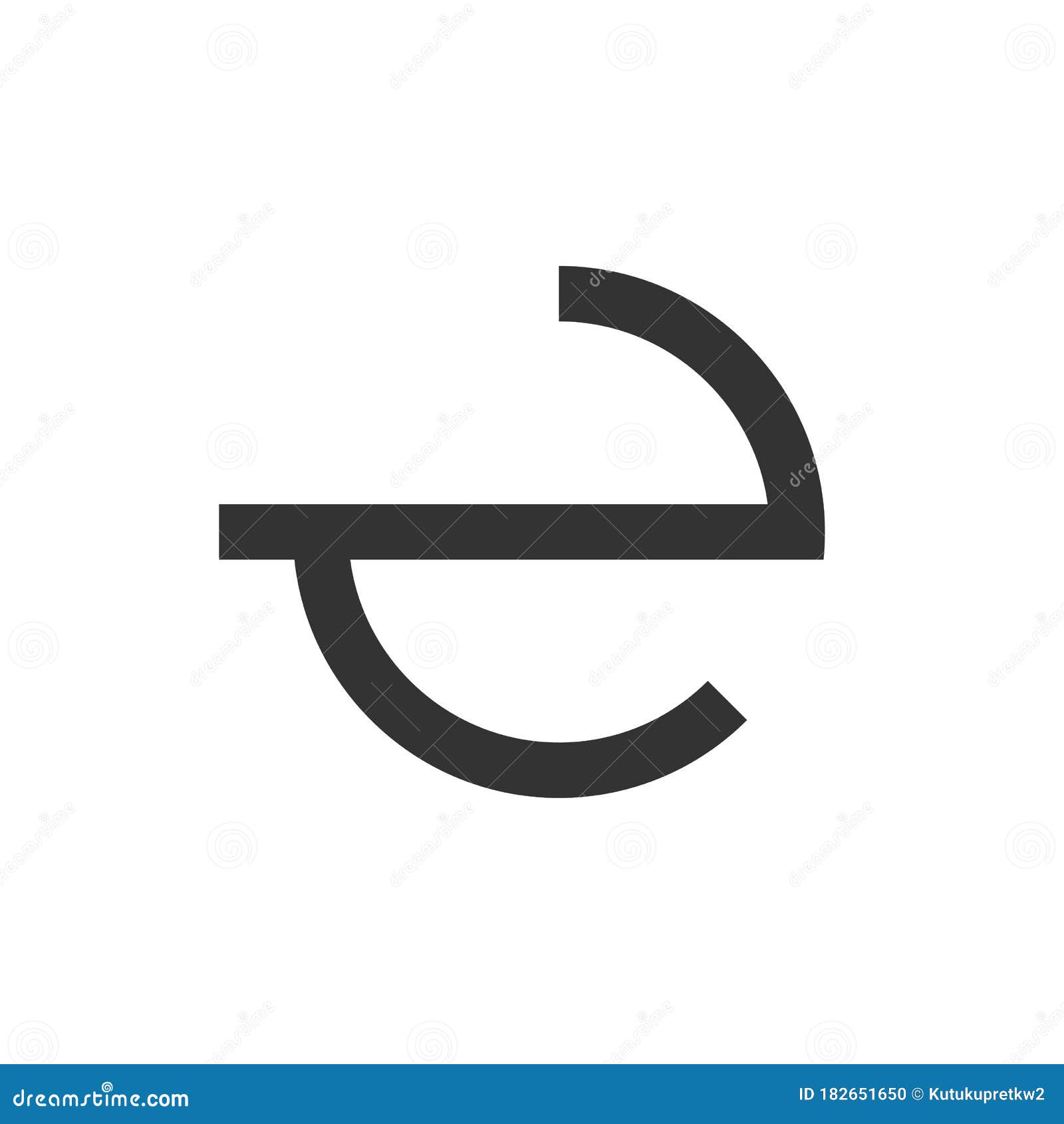 Circle E Letter Logo Template Illustration Design. Vector EPS 10 Stock ...