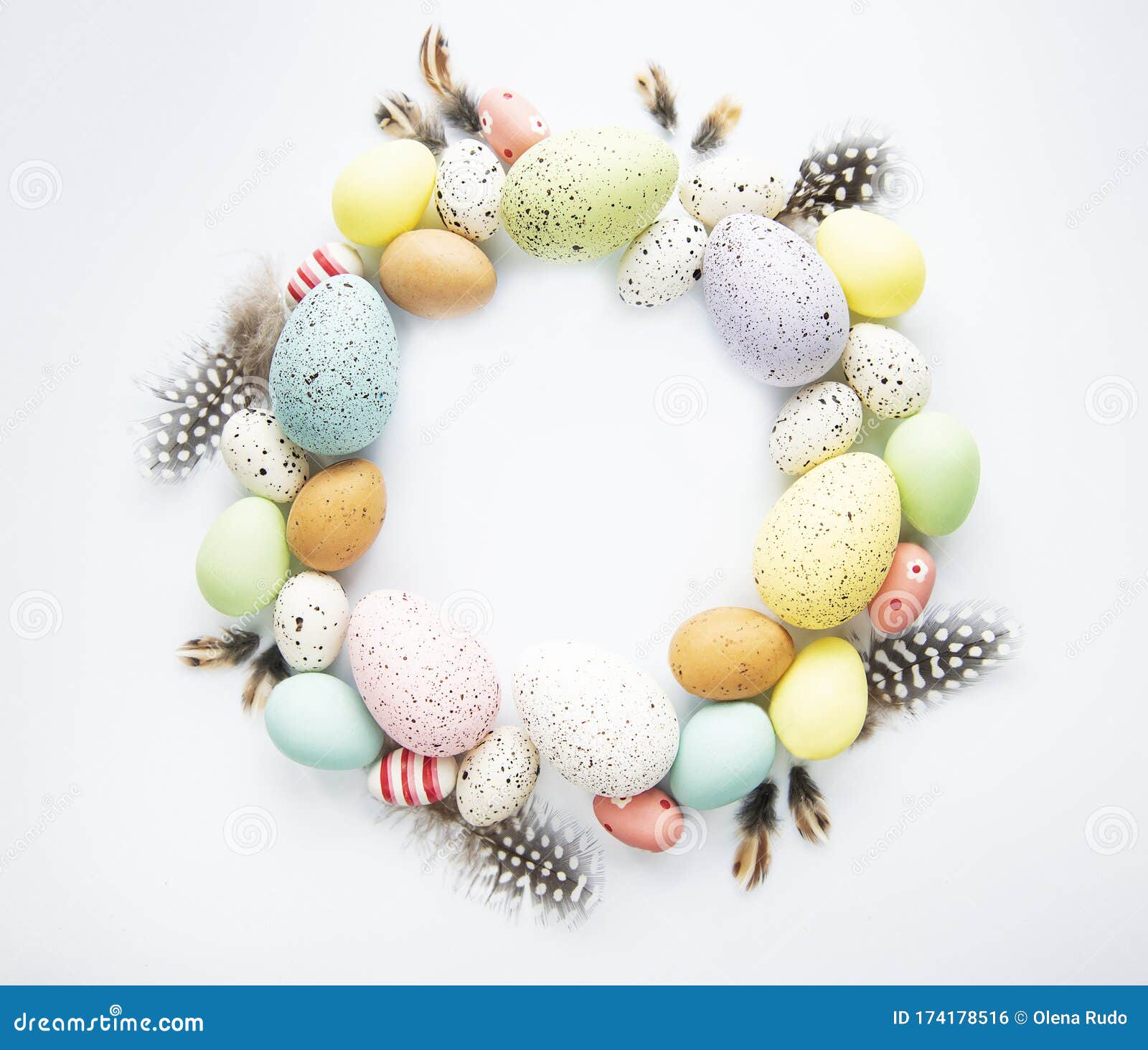 Circle Easter frame stock photo. Image of celebration - 174178516