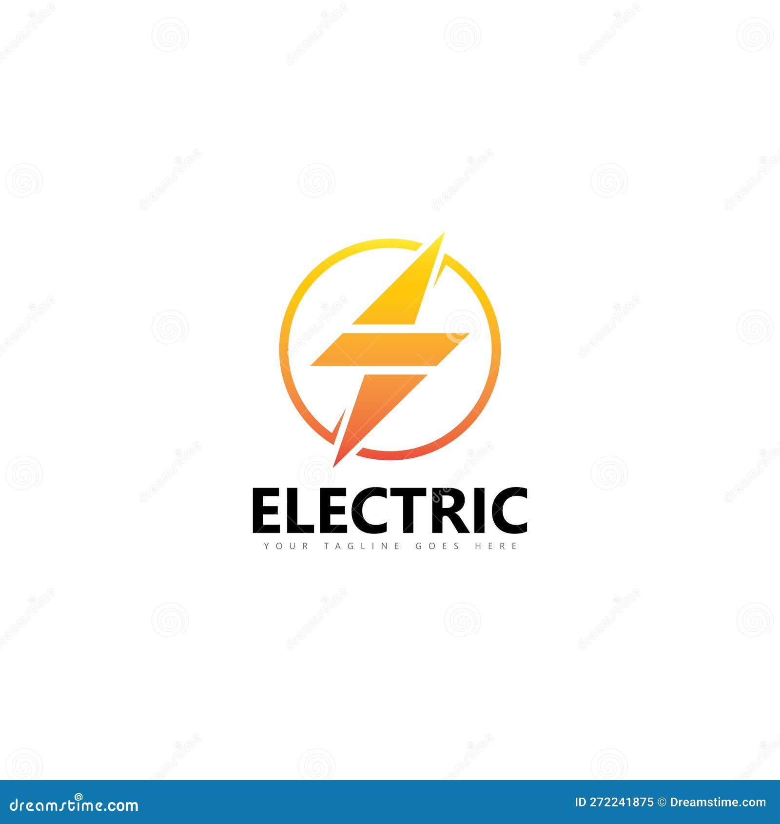 Circle Electric Logo Icon Symbol Design Template. Stock Vector ...