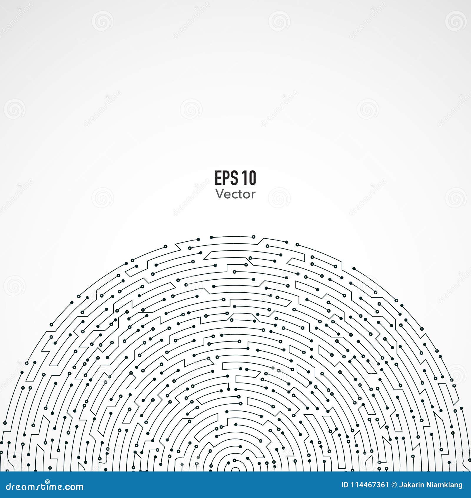 Circle electronic stock vector. Illustration of graphic - 114467361