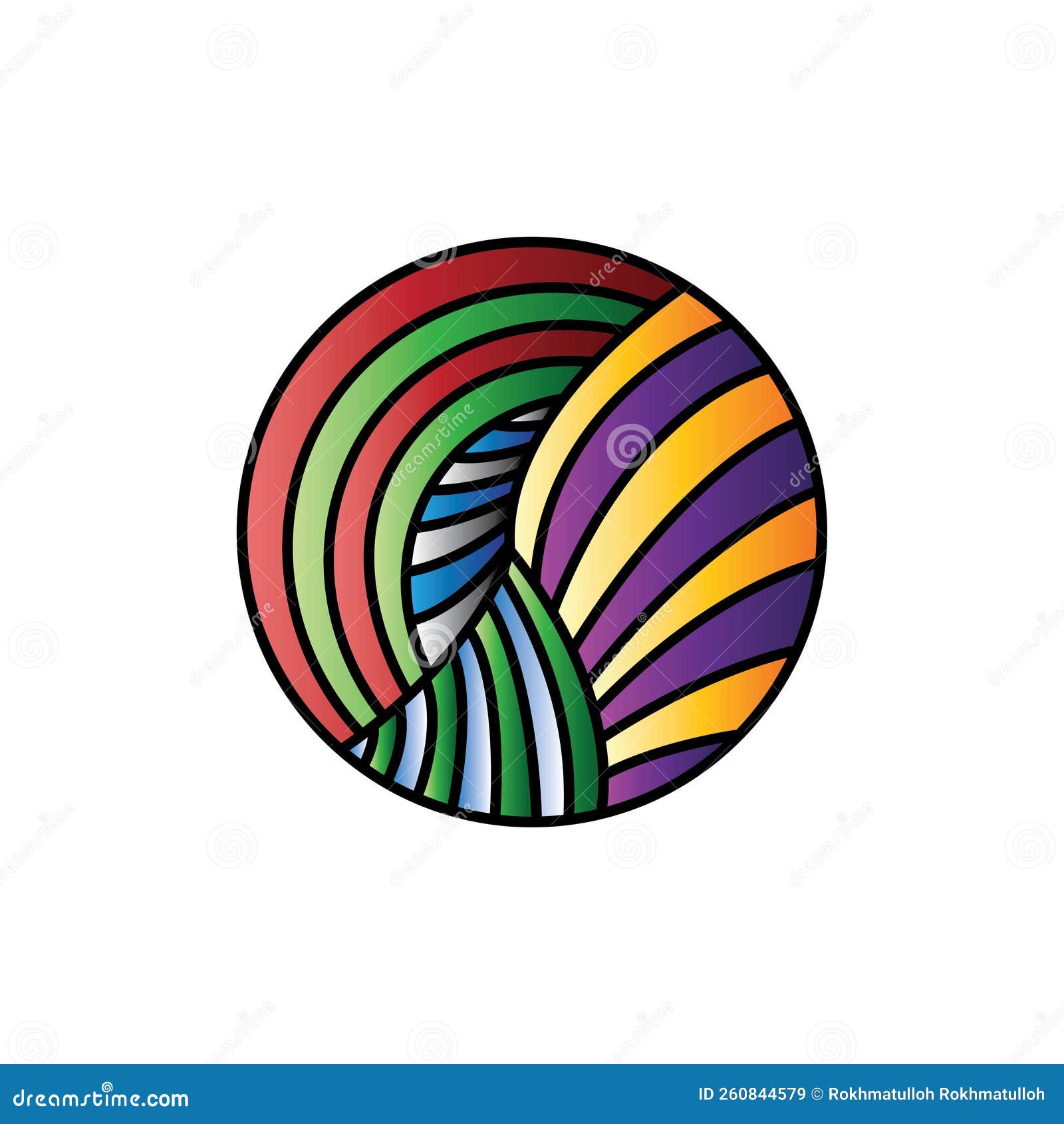 Circle Element Color Layer Layer 3d Illustration Vector Design Stock ...