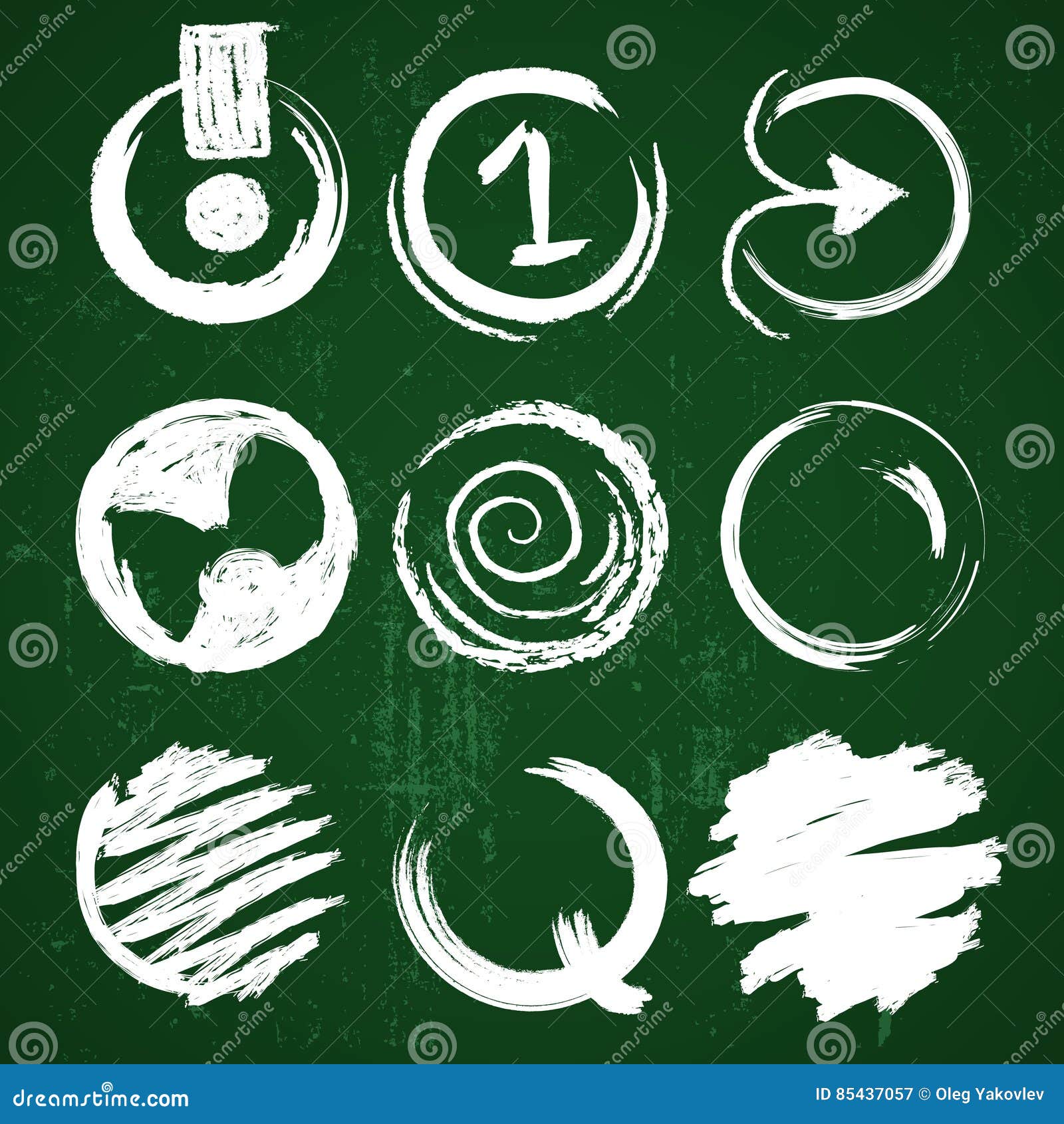 Circle elements stock vector. Illustration of frame, black - 85437057