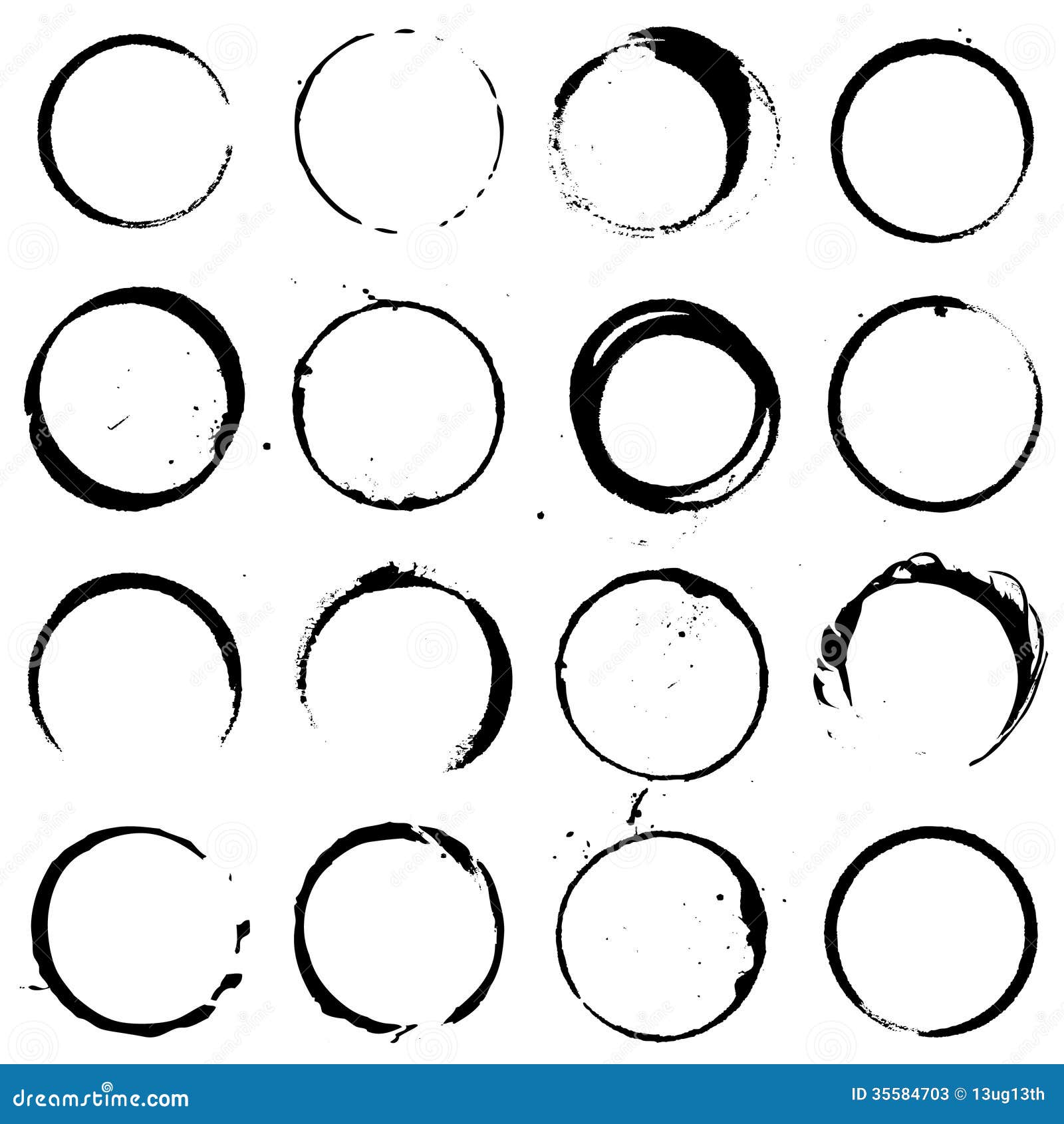 Circle Elements set 01 stock vector. Illustration of decoration - 35584703