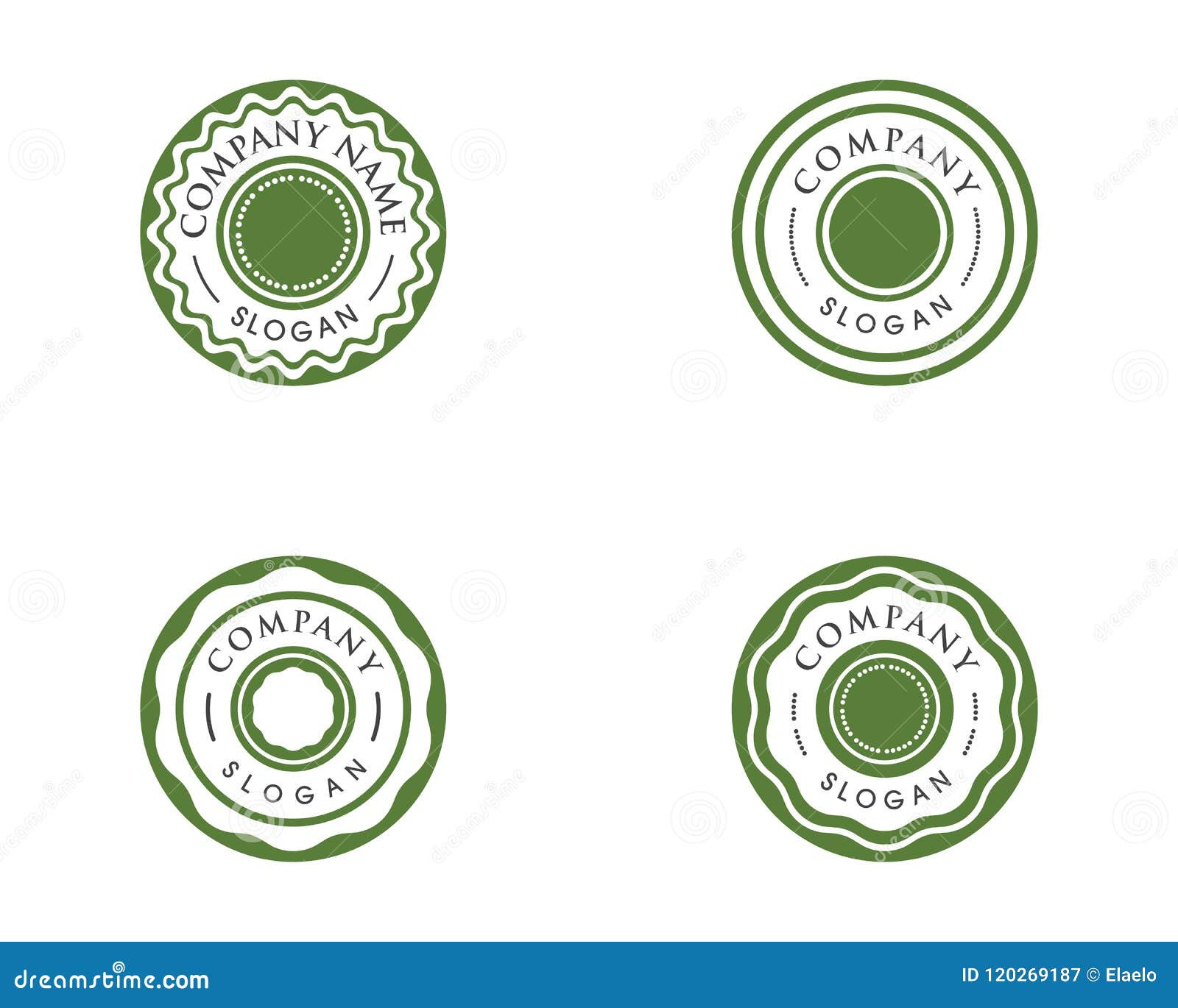 Circle Emblem Illustration Design Stock Vector - Illustration of logo ...
