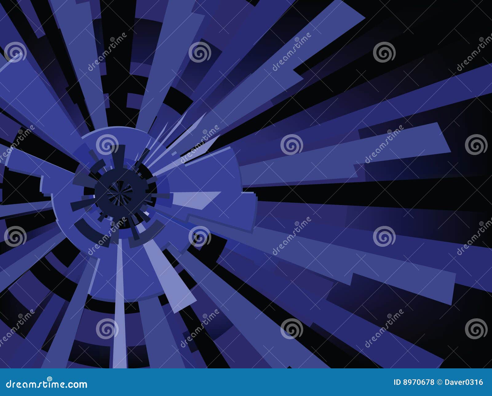 Circle Expansion Background Stock Vector - Illustration of blue ...