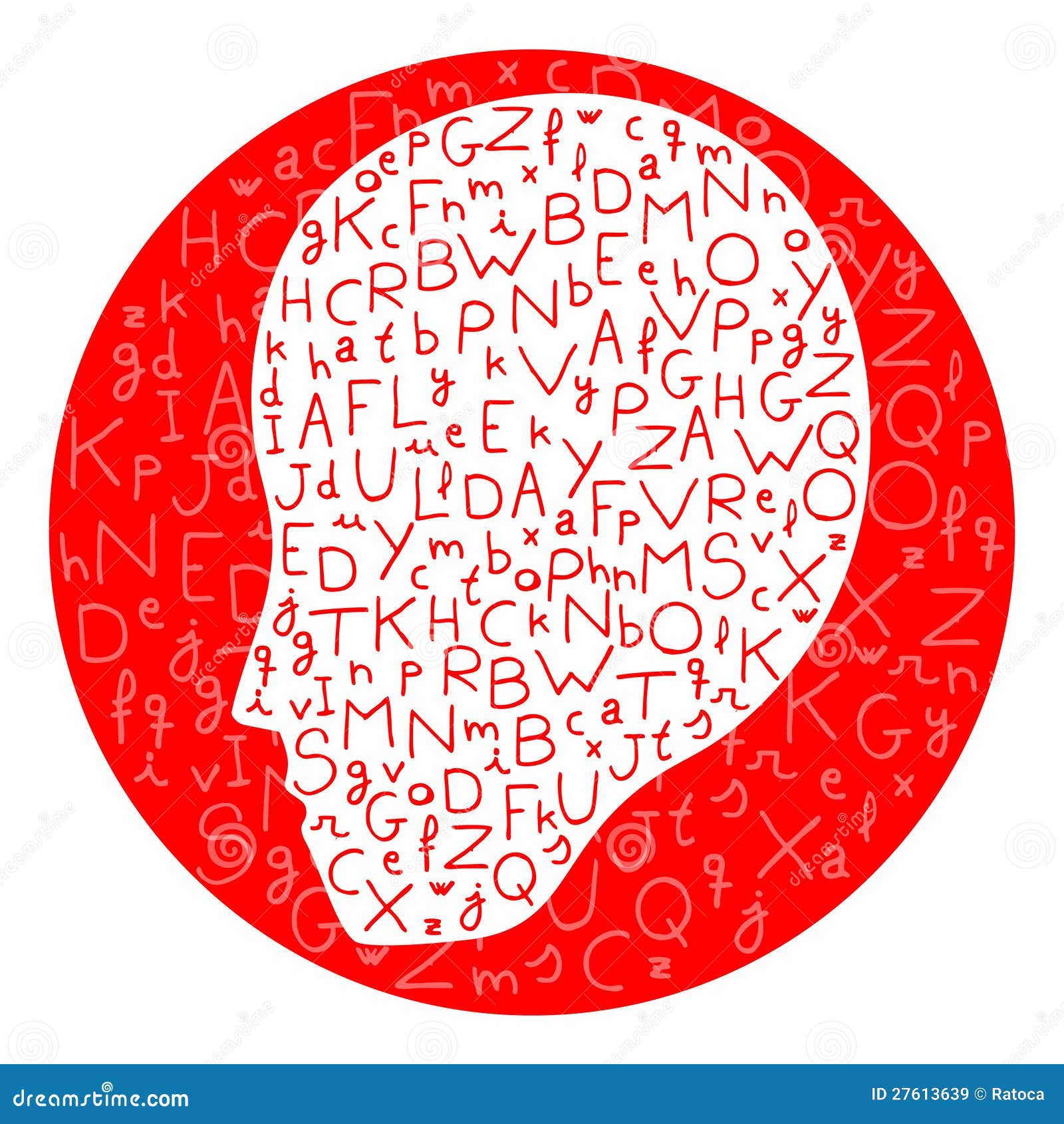 Circle face stock vector. Illustration of education, creativity - 27613639