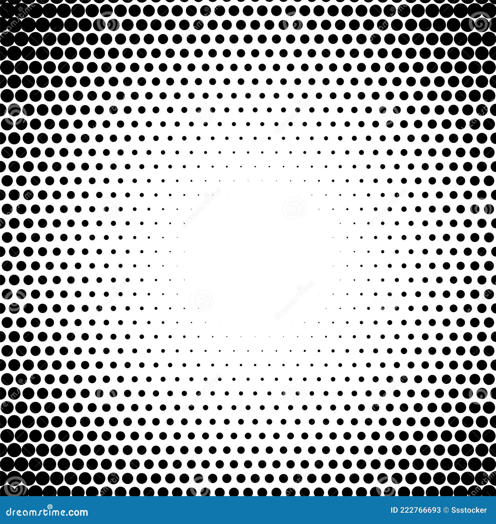 Circle Fade Dot. Effect Halftone Dots. Frame Focus. Futuristic Ring ...