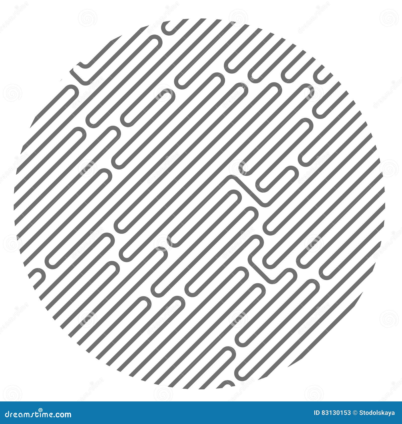 Circle Filled With Maze Pattern Cartoon Vector | CartoonDealer.com ...