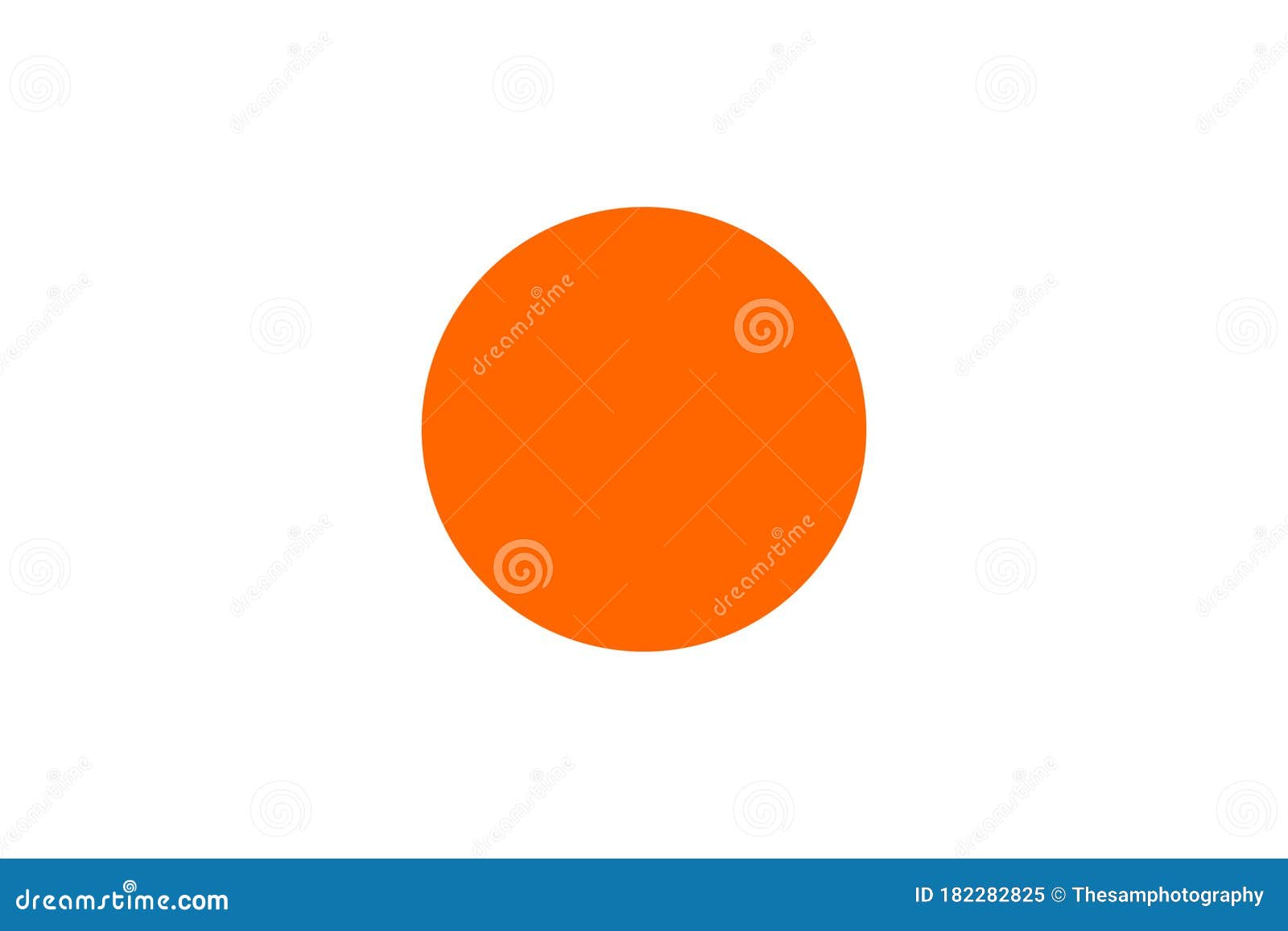 Orange Circle on White Background Stock Illustration - Illustration of ...
