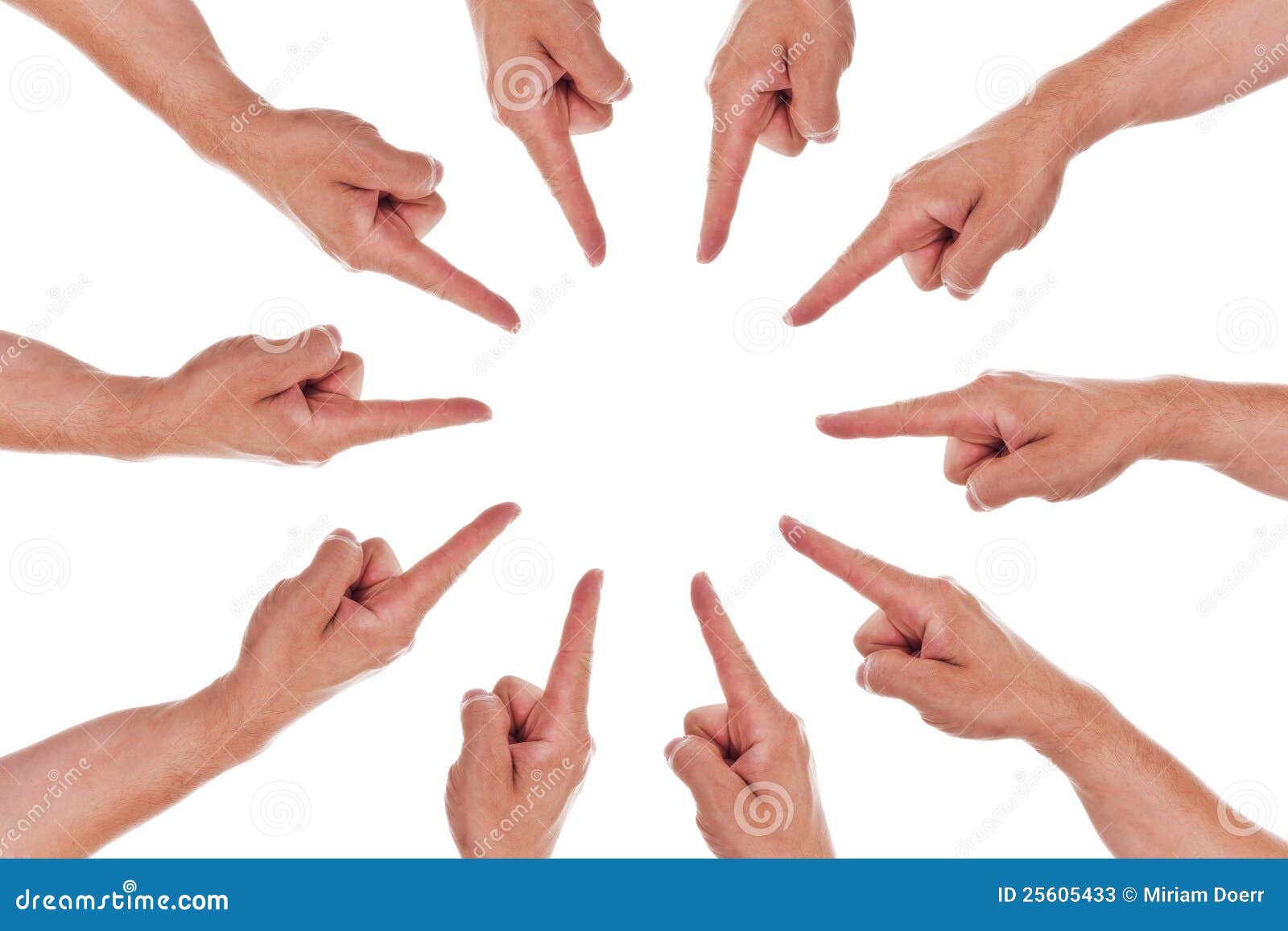 Circle Of Fingers Point To The Center Stock Image | CartoonDealer.com ... Circle Of Fingers Point To The Center Stock Image | CartoonDealer.com ...
