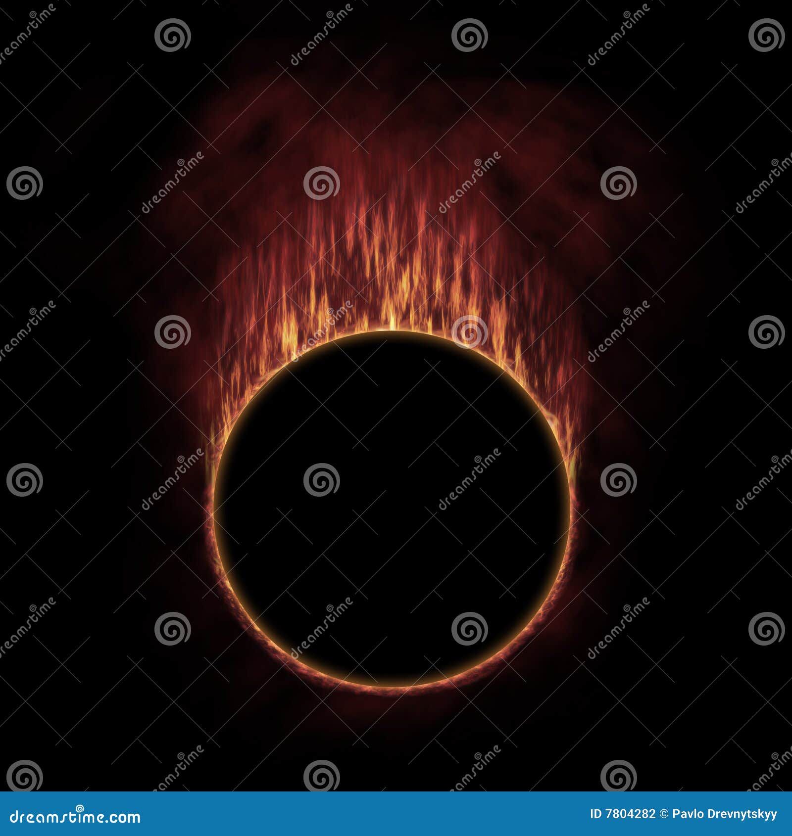 Circle of fire stock illustration. Illustration of yellow - 7804282