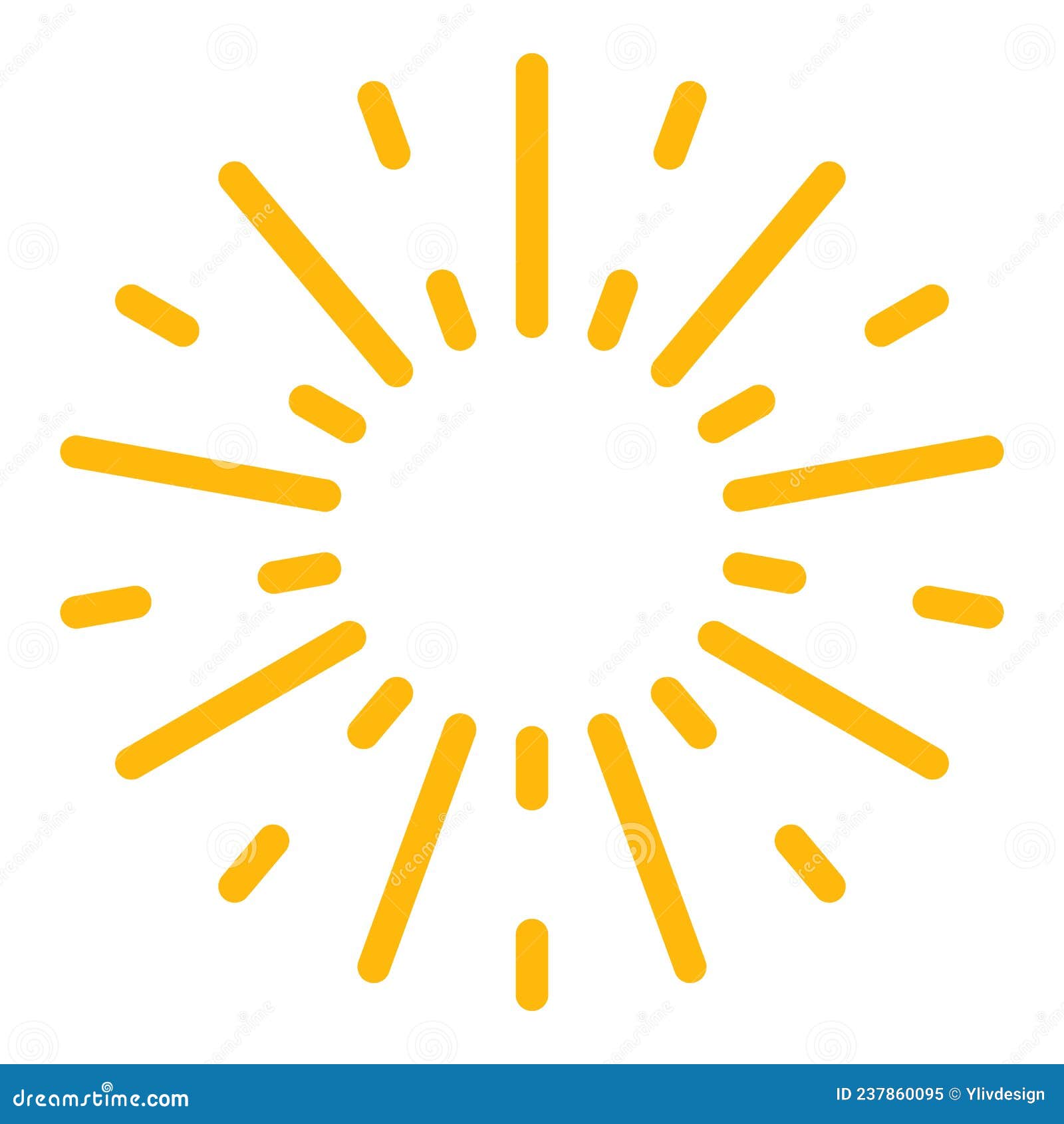 Circle Firework Icon Color Outline Vector Stock Vector - Illustration ...