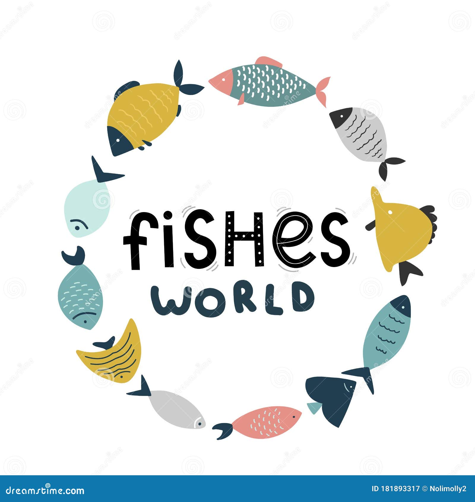 Fish And Lettering- Fresh Menu,blackboard, Cartoon Vector ...