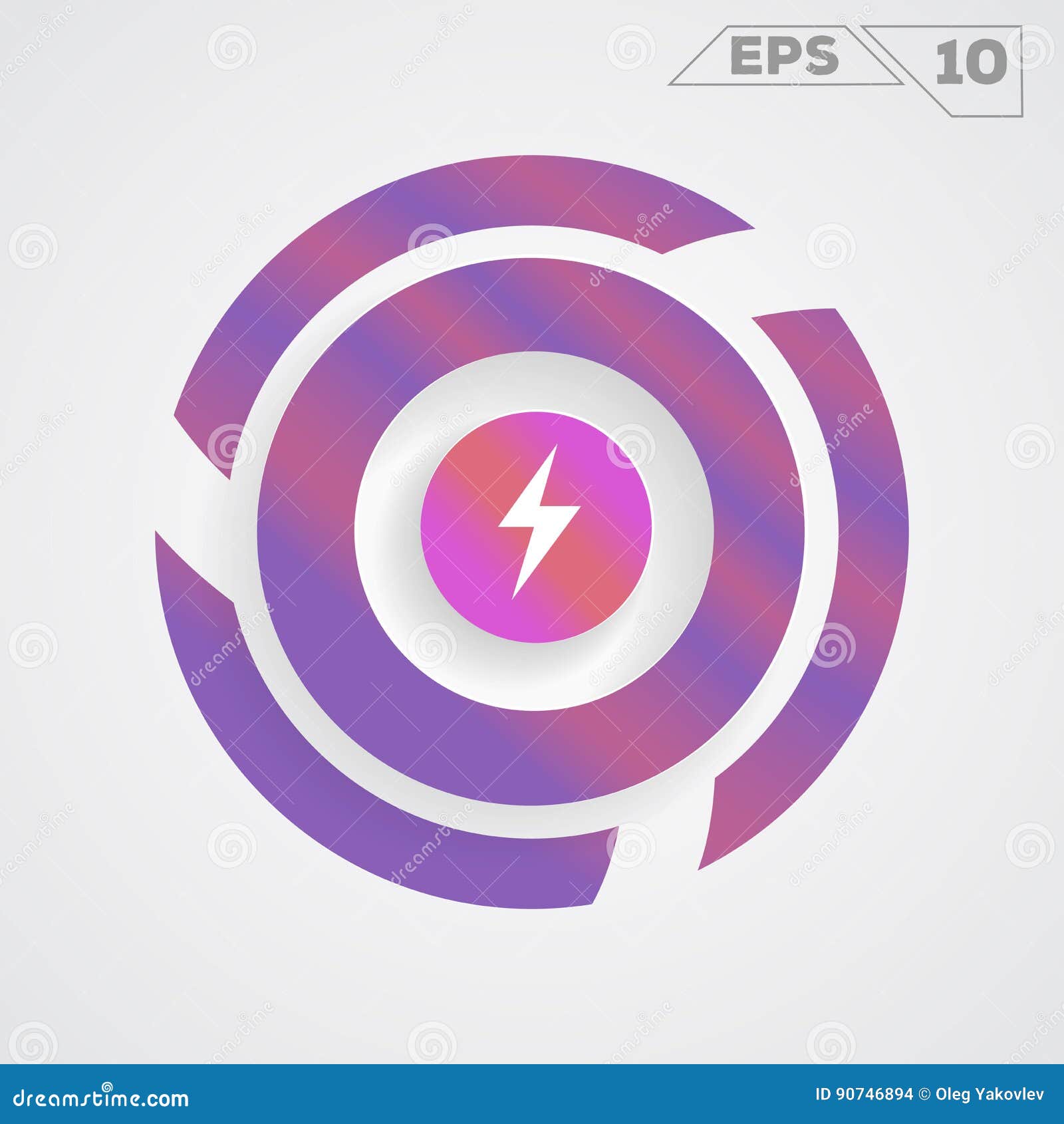 Circle Flat Design stock vector. Illustration of circle - 90746894