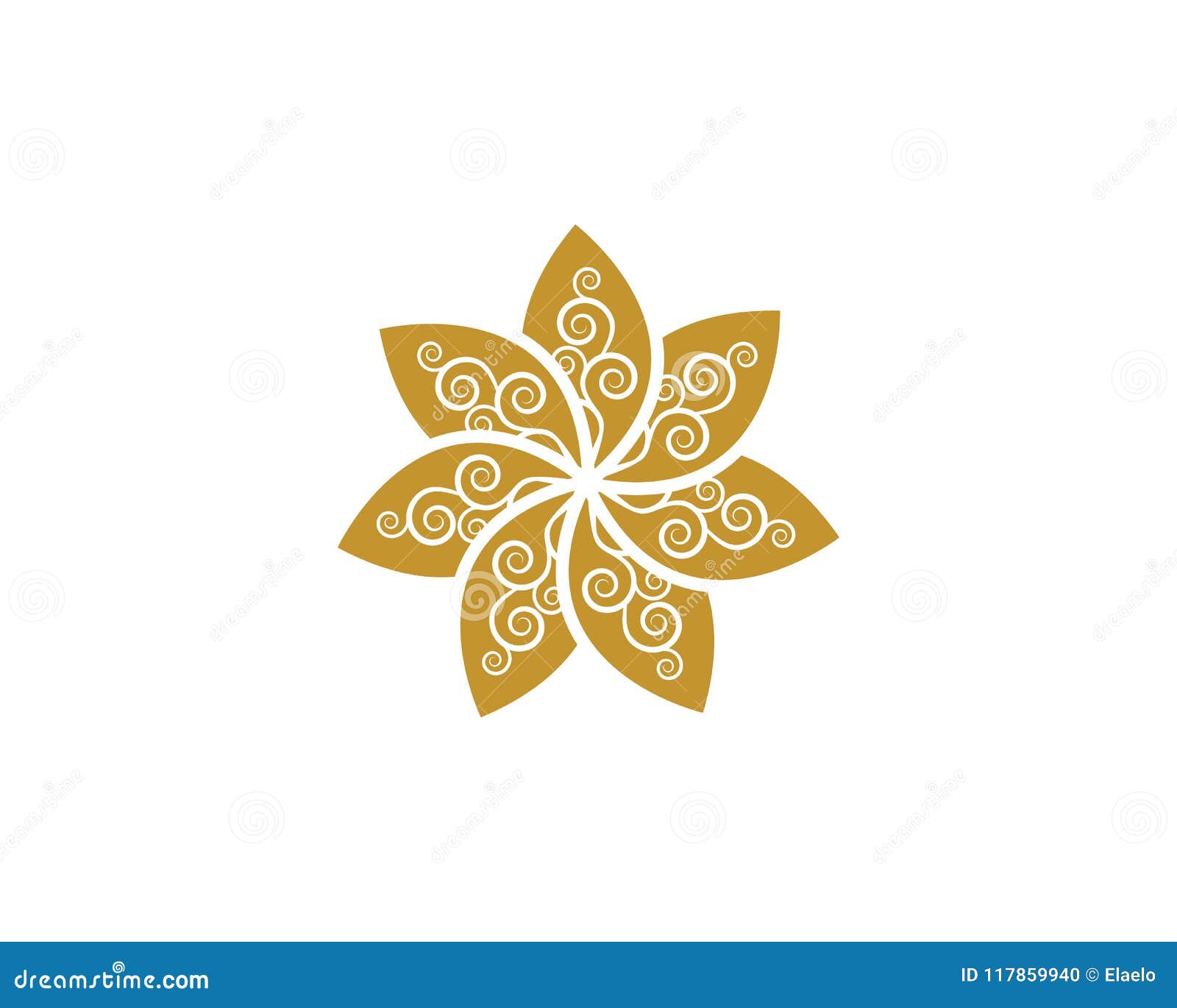 Circle Flower Icon Logo Template Stock Vector - Illustration of window ...