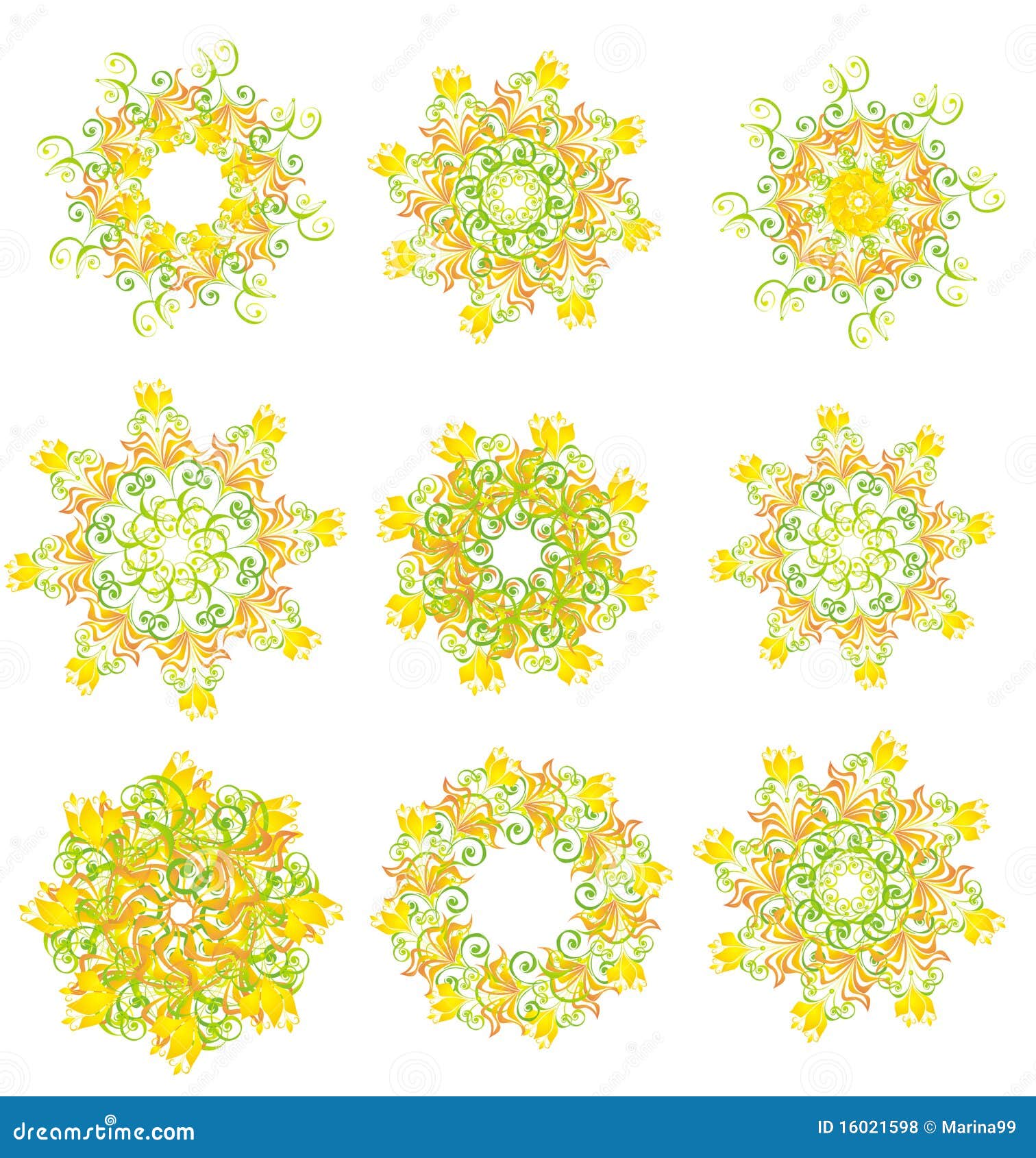 Circle Flower. Vector Illustration Stock Vector - Illustration of ...