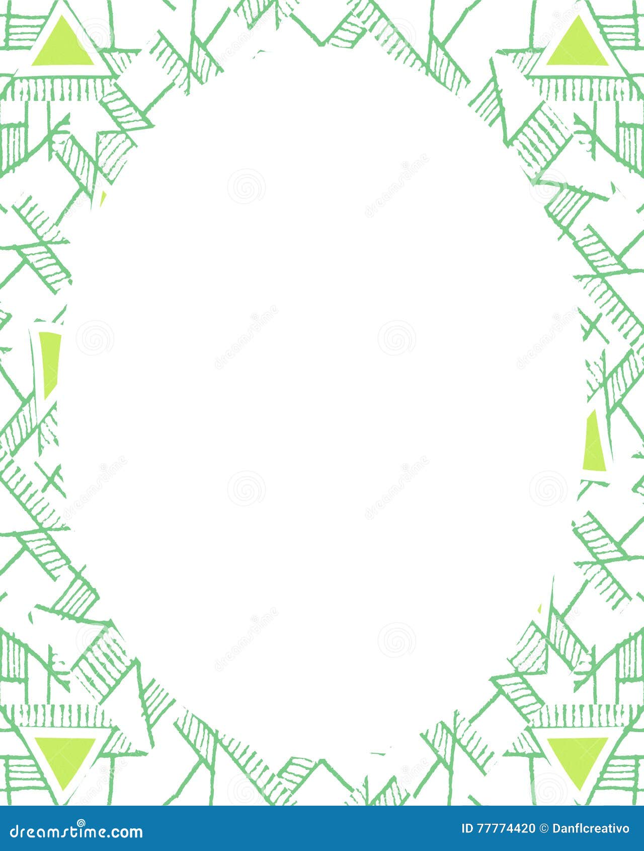 Circle Frame Background with Decorated Ethnic Design Borders Stock ...