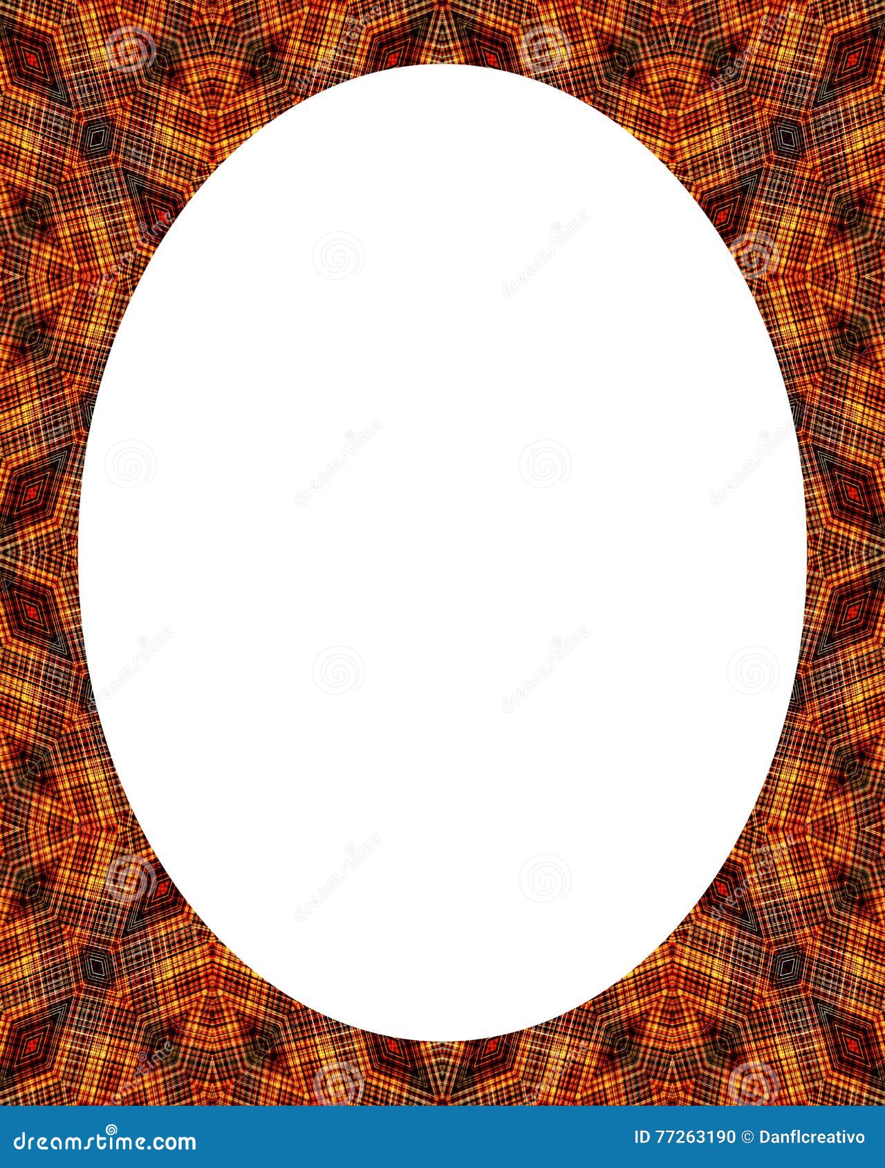 Circle Frame Background With Decorated Modern Design Borders Stock ...